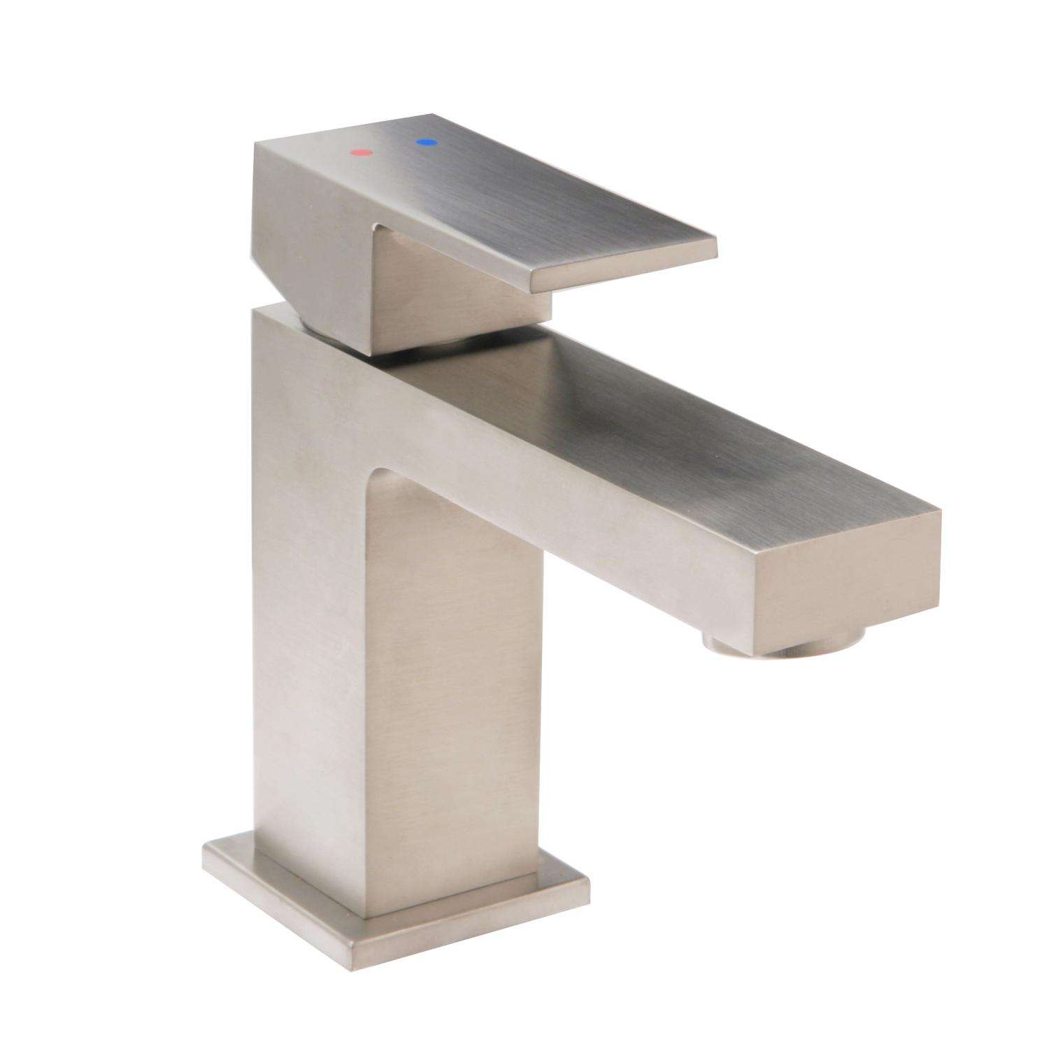 Huntington Brass Razo Satin Nickel Single-Handle Bathroom Sink Faucet 4 ...