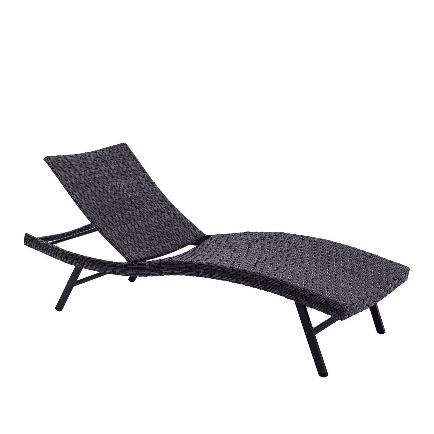 Living Accents Brown Steel Frame Stackable Lounge Chair - Ace Hardware