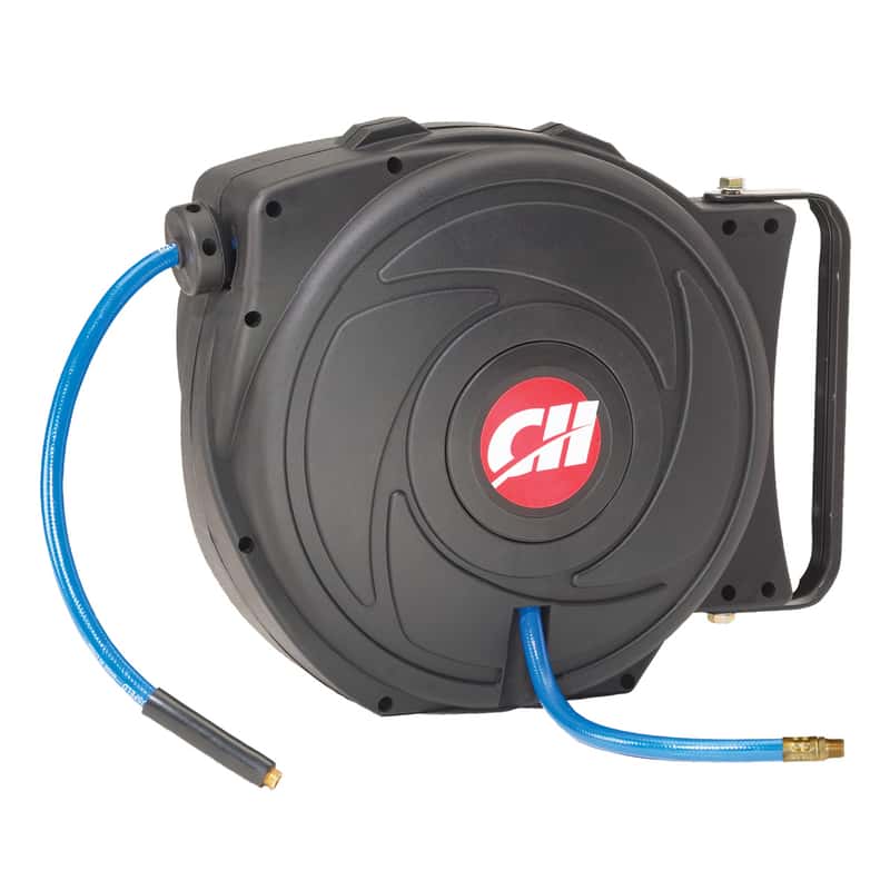 Campbell Hausfeld 50 ft. L PVC Retractable Hose Reel 300 psi Blue - Ace ...