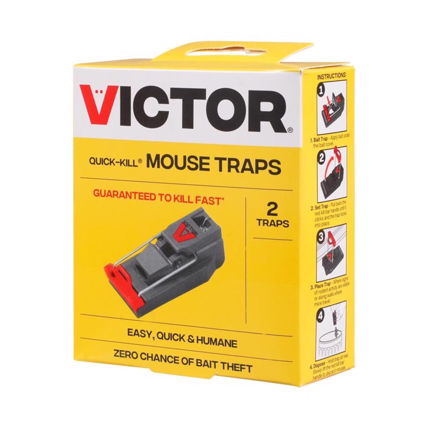 Victor Quick-Kill Small Snap Trap For Mice 3 pk Mfr# M140-3B - Ace Hardware