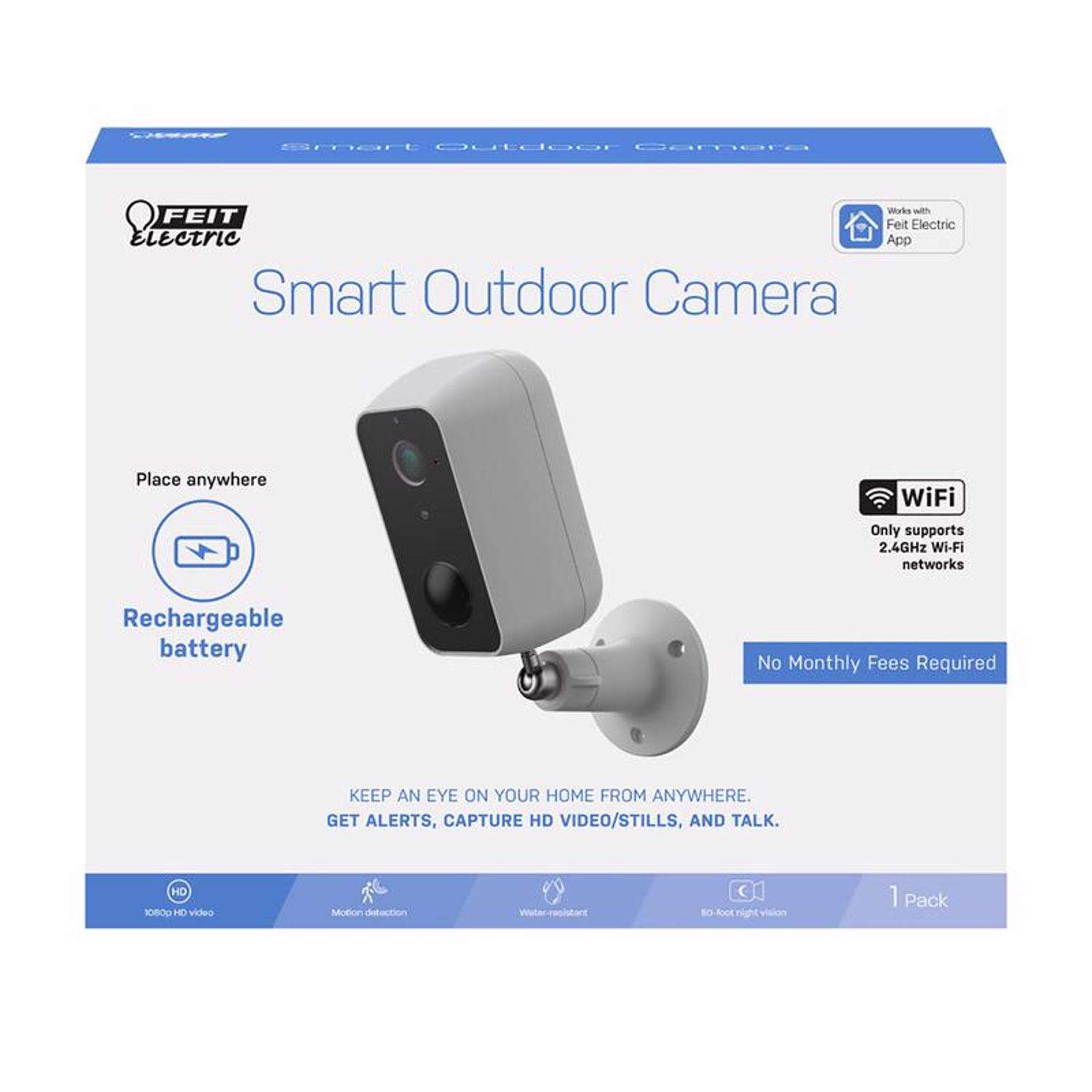 Feit Smart Battery Powered Outdoor Wi-Fi Security Camera - Ace Hardware