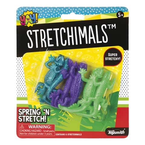 Toysmith Yay! Stretchimals Toy Plastic Assorted 6 pc - Ace Hardware