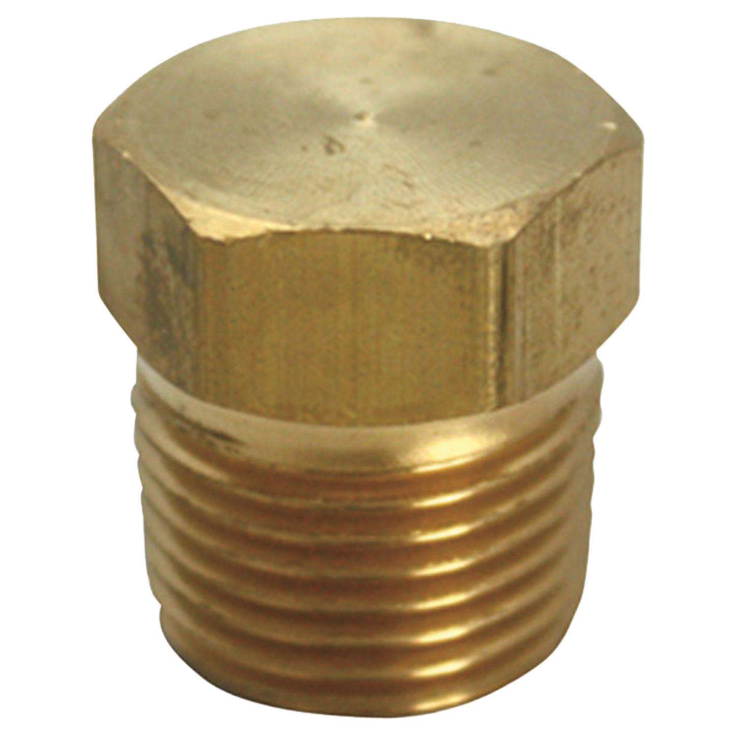 1/8 in. MPT Brass Hex Head Plug - Ace Hardware