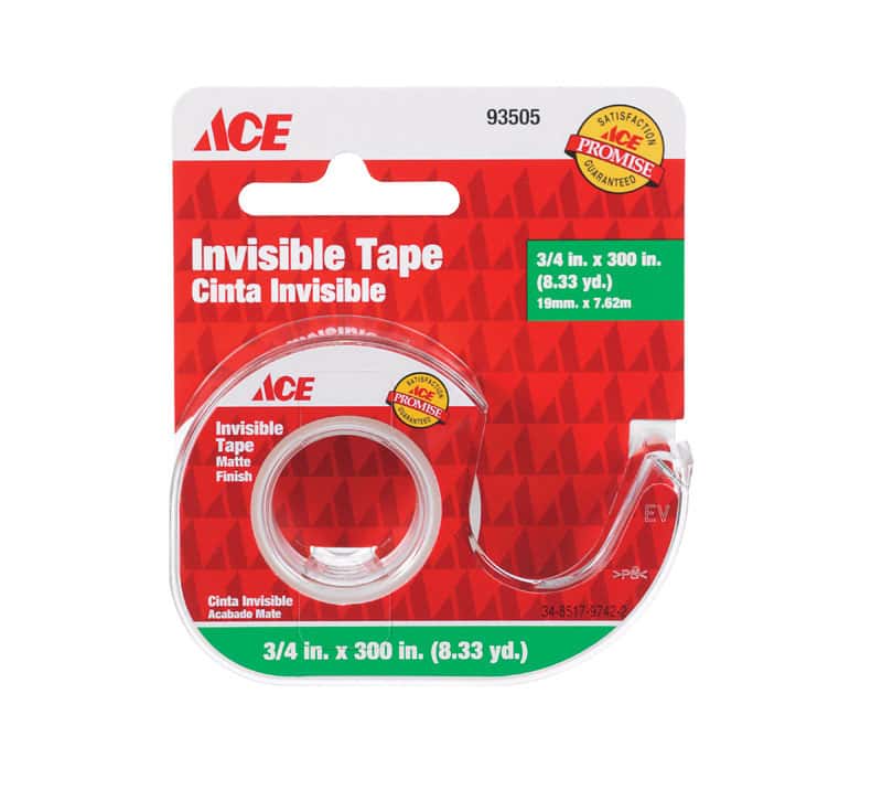 Ace 3/4 in. W x 300 in. L Tape Clear - Ace Hardware