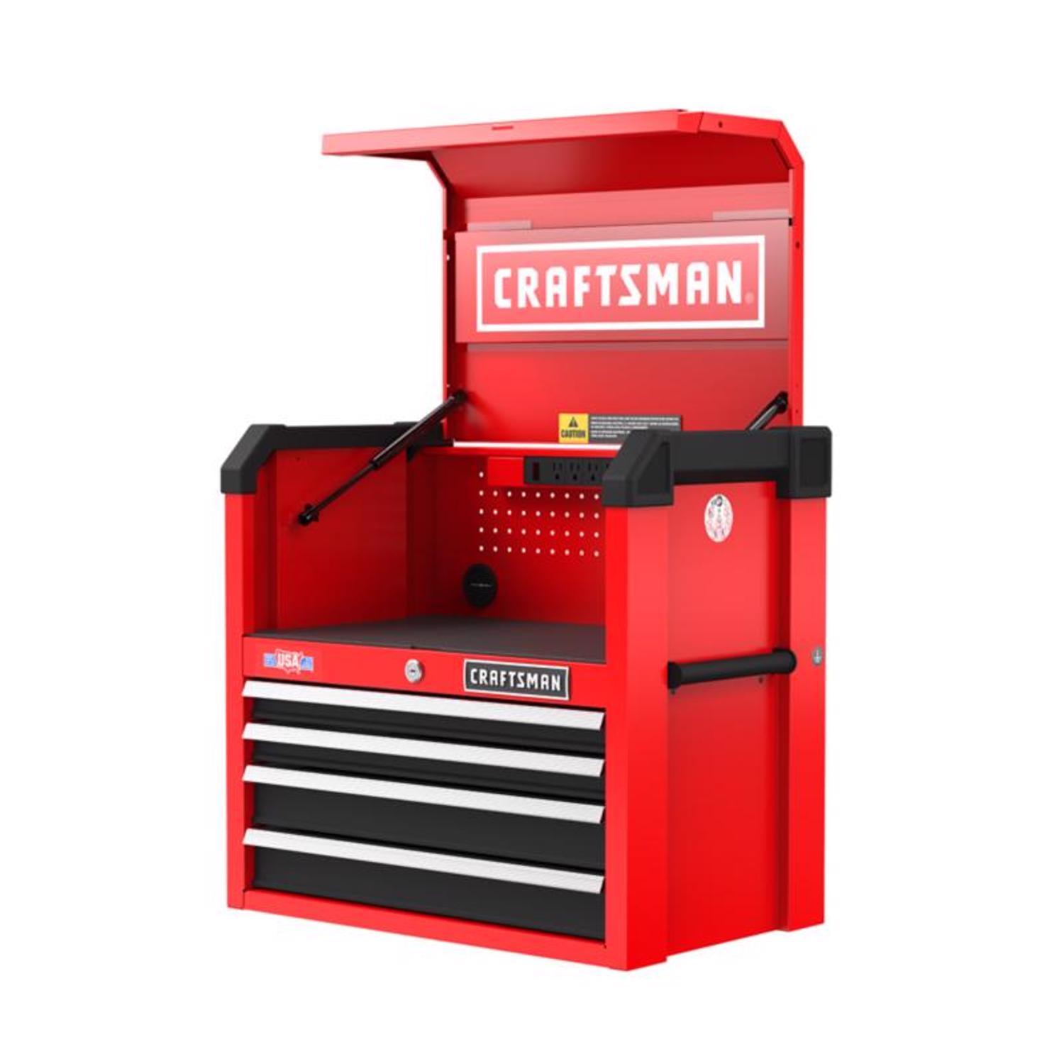 Craftsman S2000 26 in. 4 drawer Steel Tool Chest 24.7 in. H X 16 in. D ...