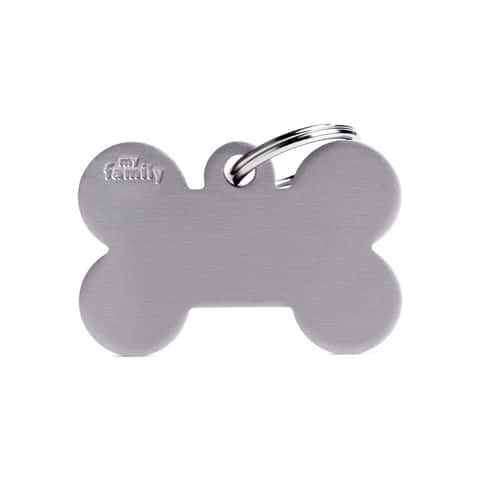 MyFamily Basic Gray Bone Aluminum Dog Pet Tags Large - Ace Hardware