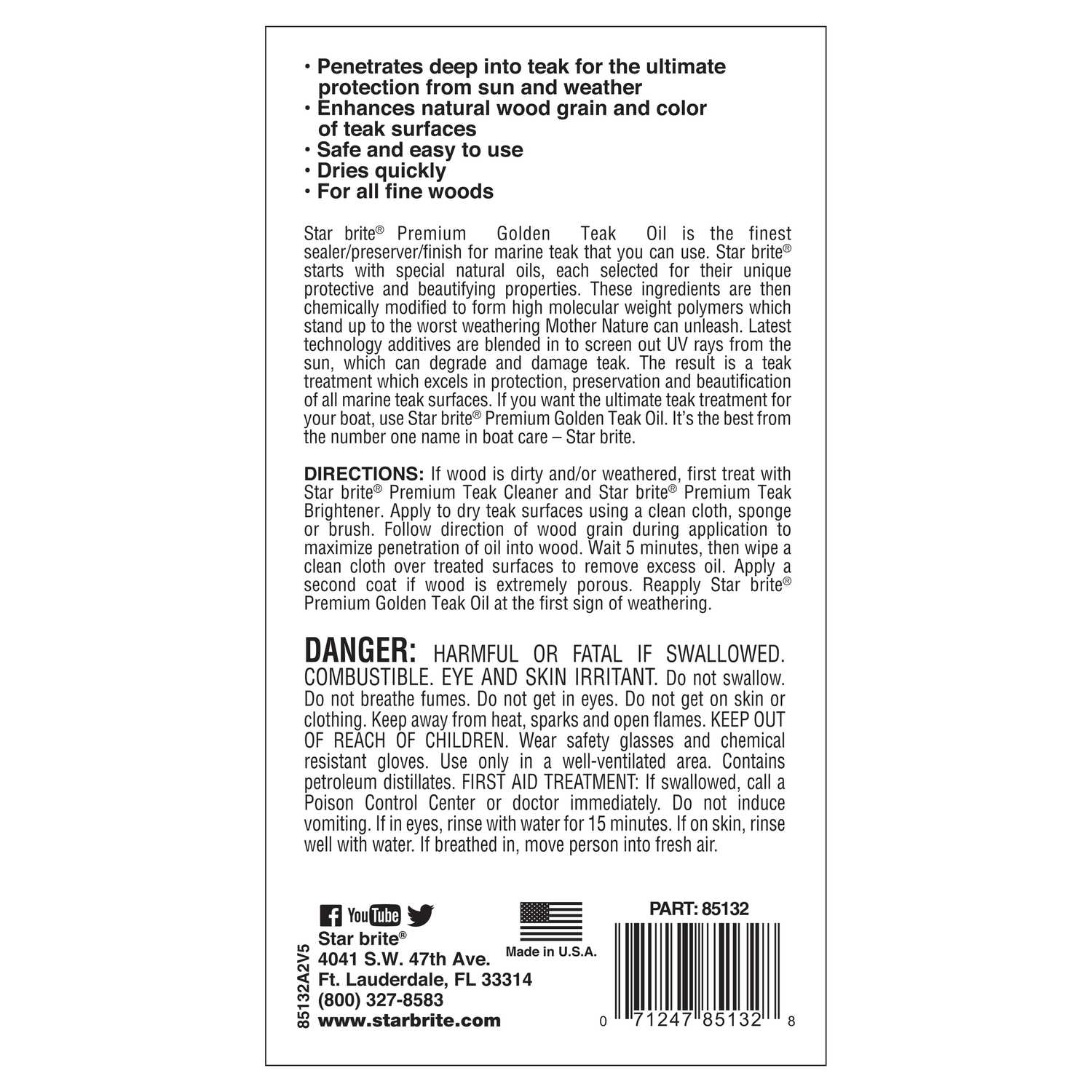 Star Brite Teak Oil Liquid 32 oz - Ace Hardware
