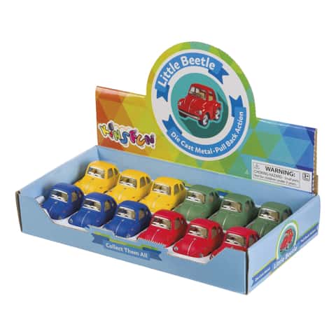 Toysmith Kinsfun Mini Matte Volkswagen Beetle Car Die Cast Metal ...