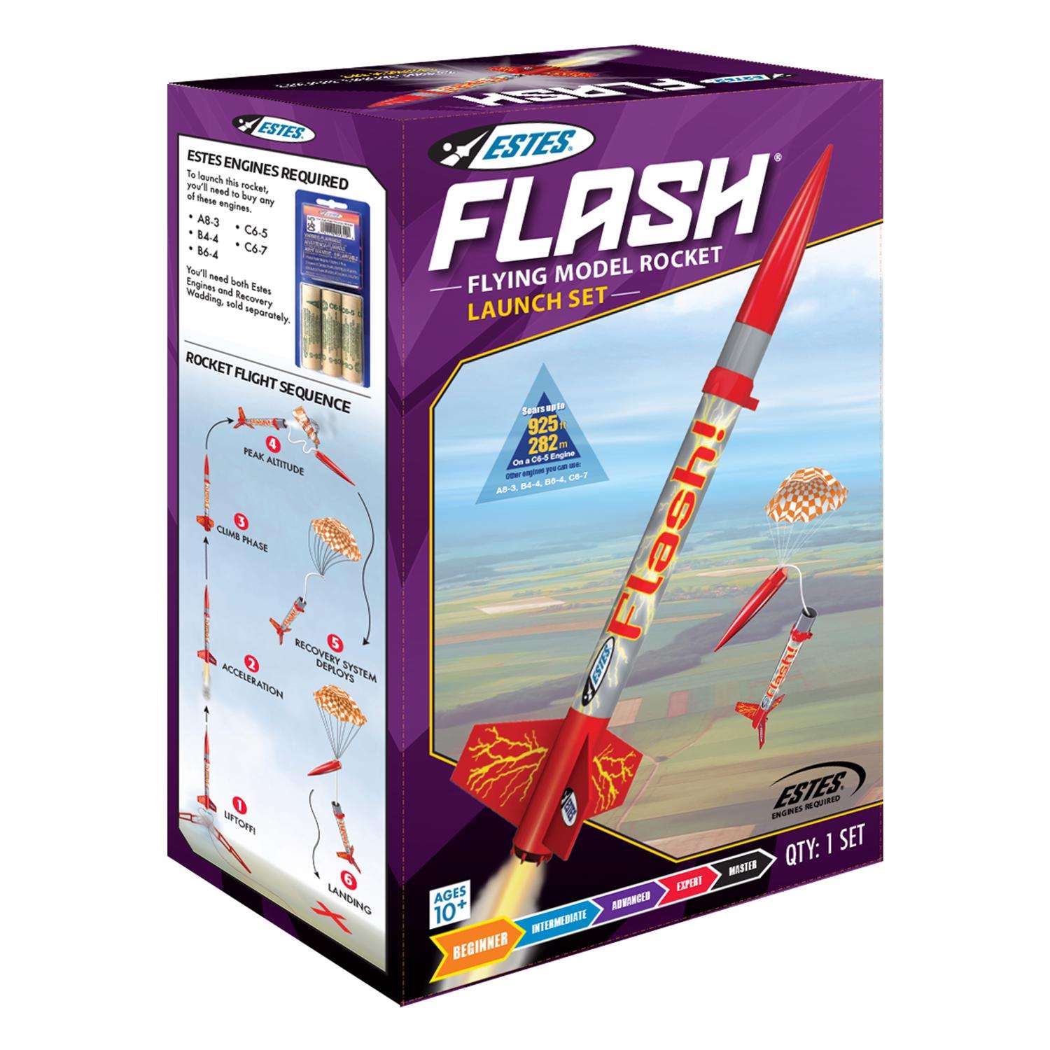 Estes Flash Rocket Launch Set Plastic Multicolored 3 pc - Ace Hardware