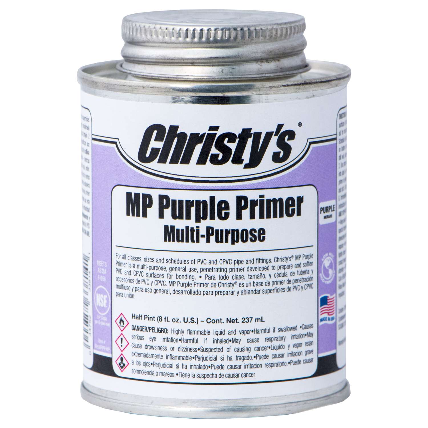 Christy's Purple Primer and Cement For CPVC/PVC 8 oz - Ace Hardware