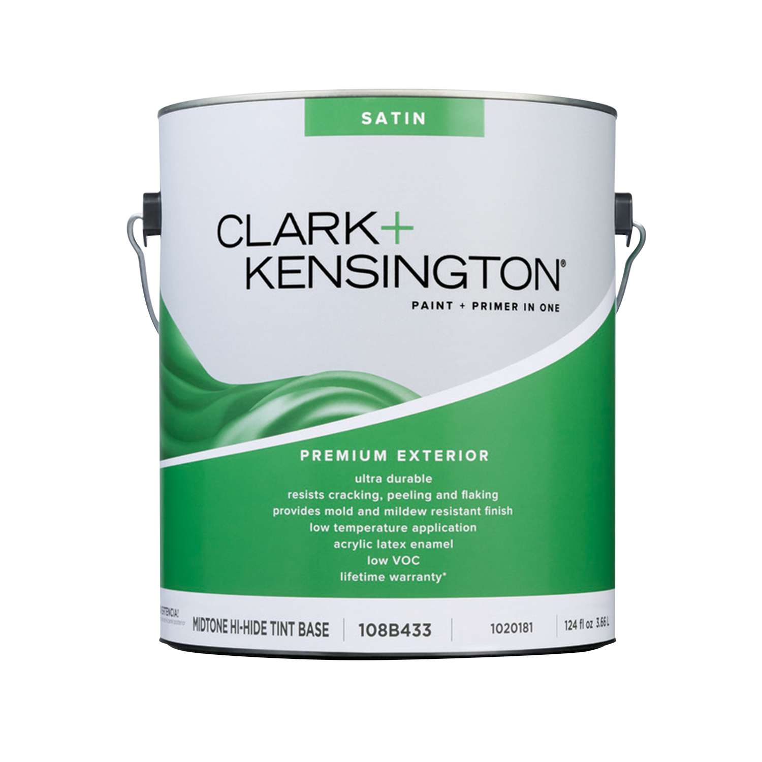Clark+Kensington Satin Tint Base Mid-Tone Base Premium Paint Exterior 1 ...