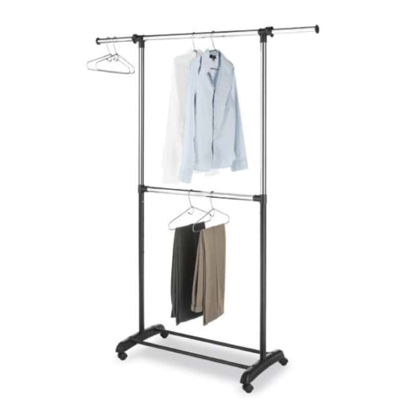 Whitmor 73 in. H X 36-5/16 in. W X 20-1/8 in. L Chrome Adjustable ...