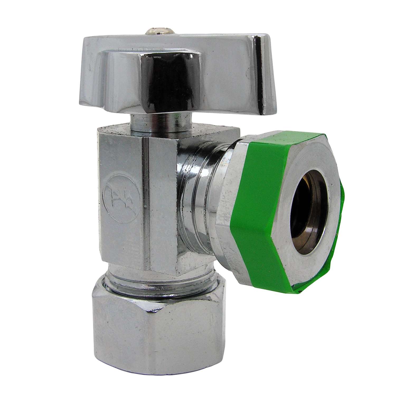 Lasco 5/8 in. Copper Compression X 1/2 in. IP Brass Angle Stop Valve ...