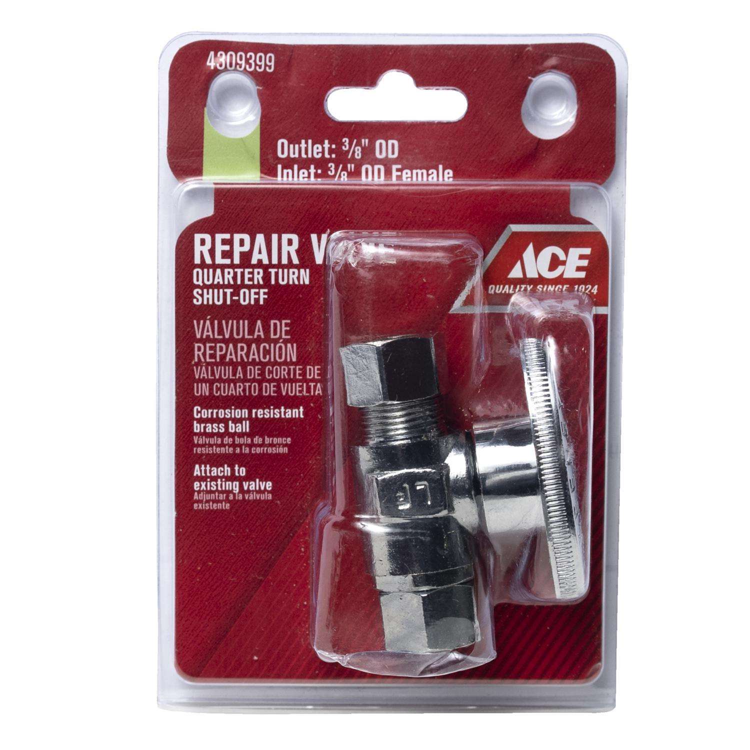 Ace 3/8 in. FPT X 3/8 in. Compression Brass Repair Valve - Ace Hardware