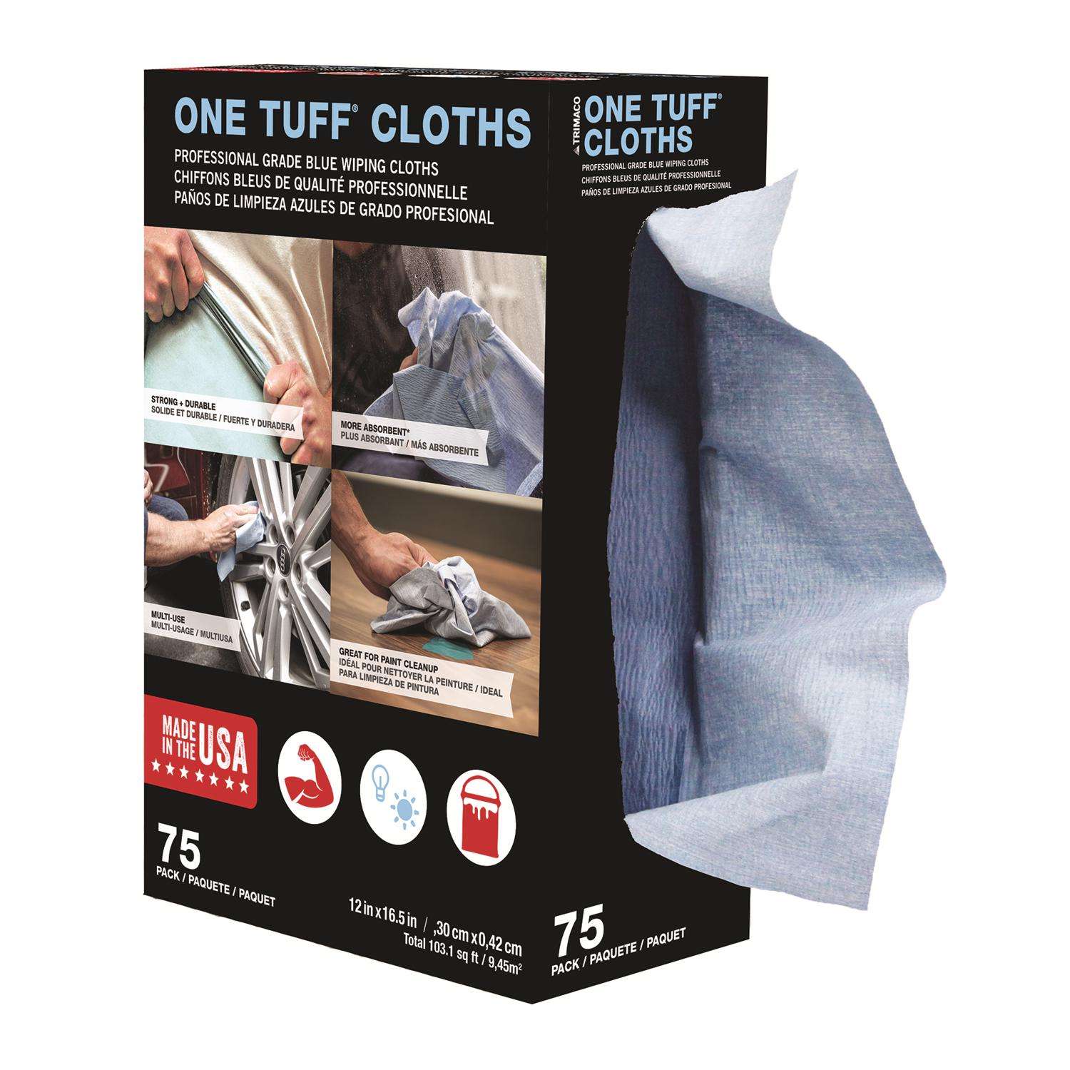 Trimaco One Tuff Fiber Blend Wiping Cloth 12 in. L 75 pk - Ace Hardware