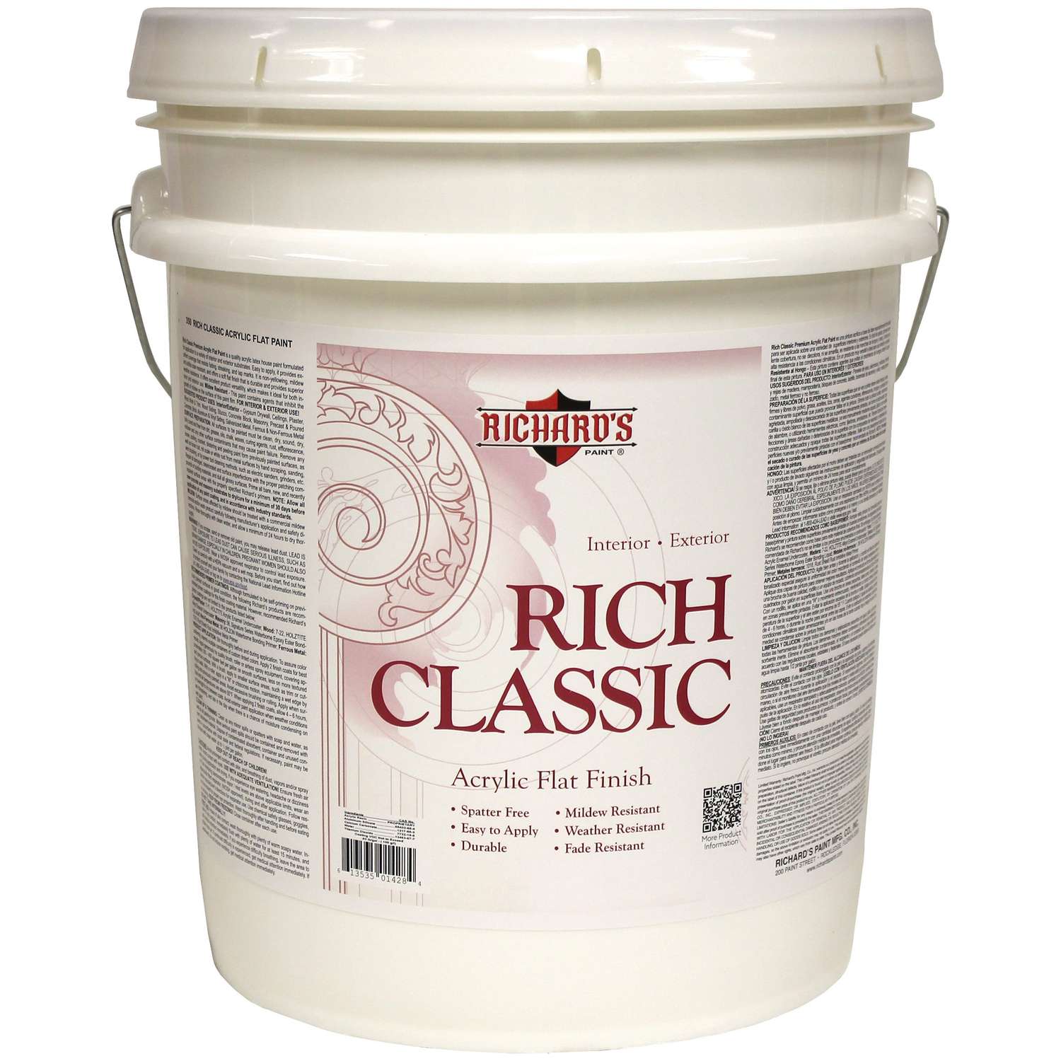 Richard's Paint Rich Classic Flat Accent Base Interior/Exterior Paint ...