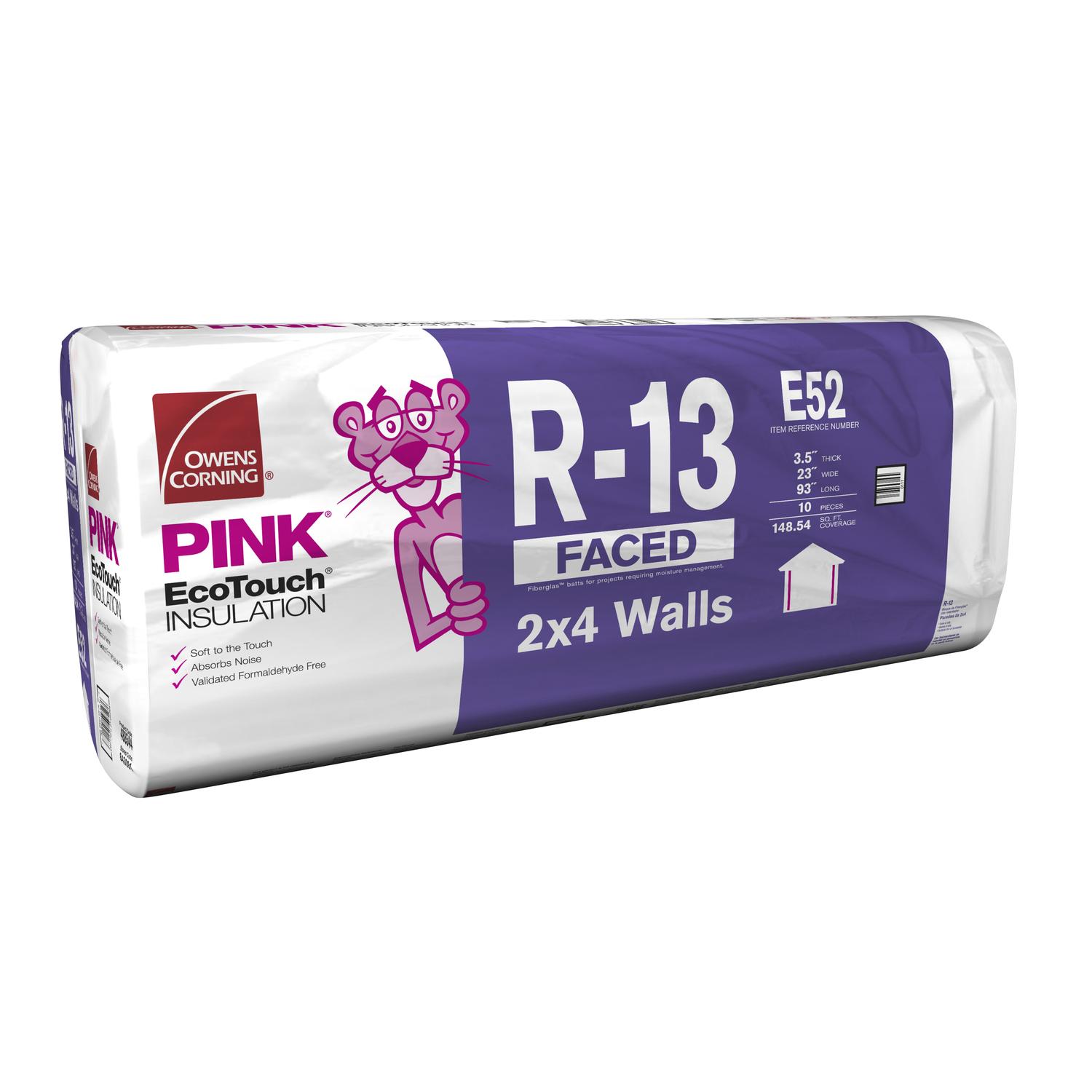 Owens Corning 23 in. W x 93 L 13 Kraft Insulation Batt 148.54 sq. ft ...