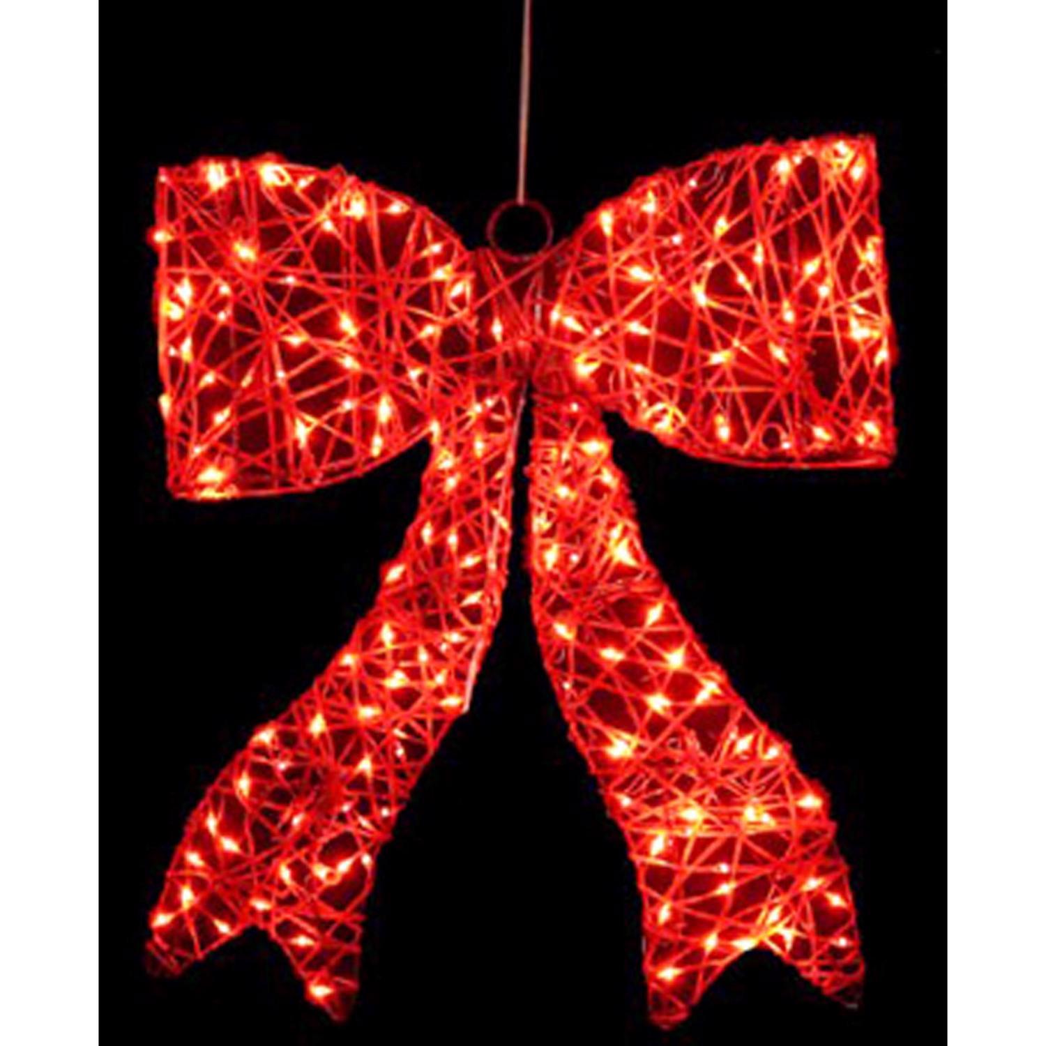 Sienna LED Red Bow 23.6 in. Hanging Decor Mfr# EAG05912 - Ace Hardware