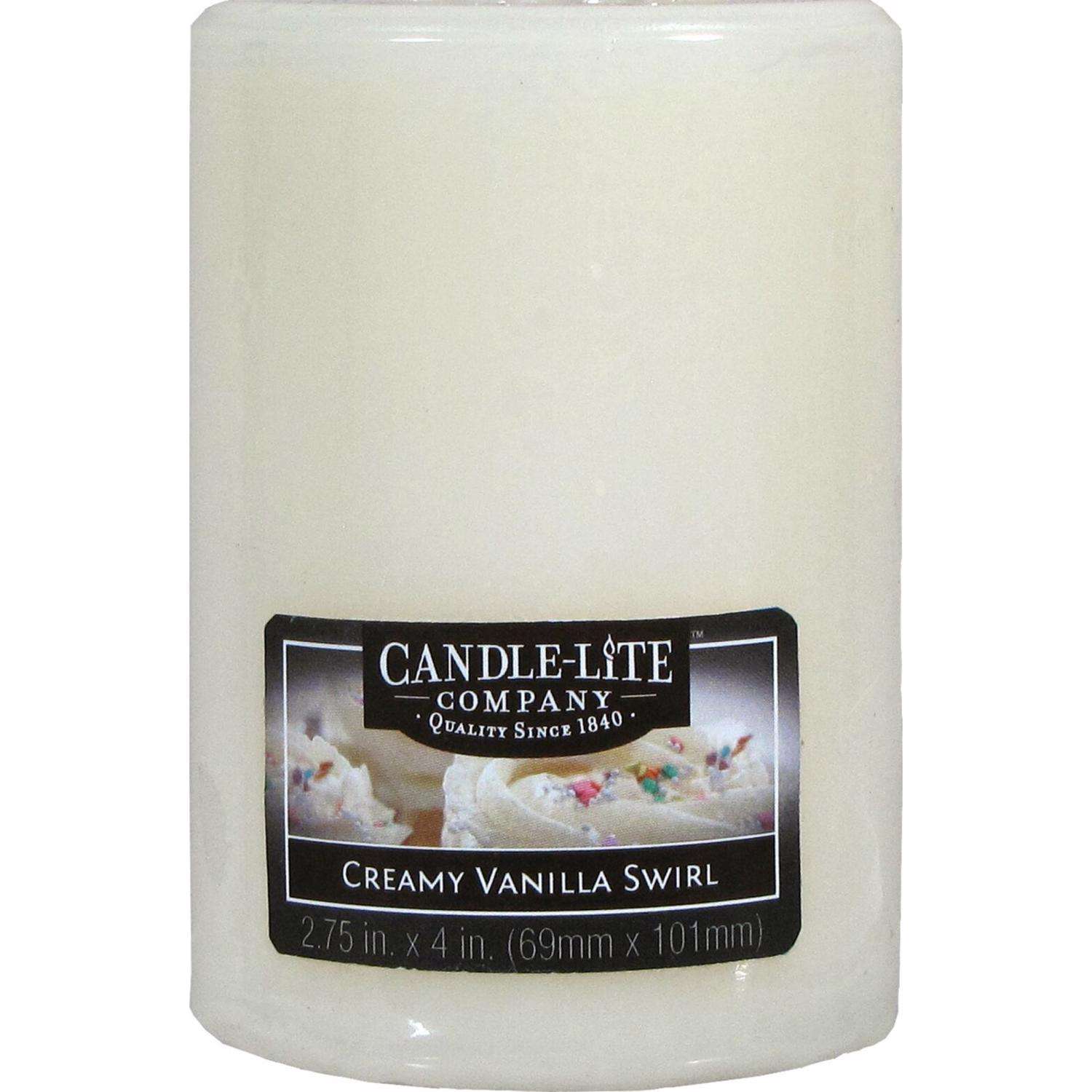 Candle Lite White Creamy Vanilla Swirl Scent Pillar Candle - Ace Hardware