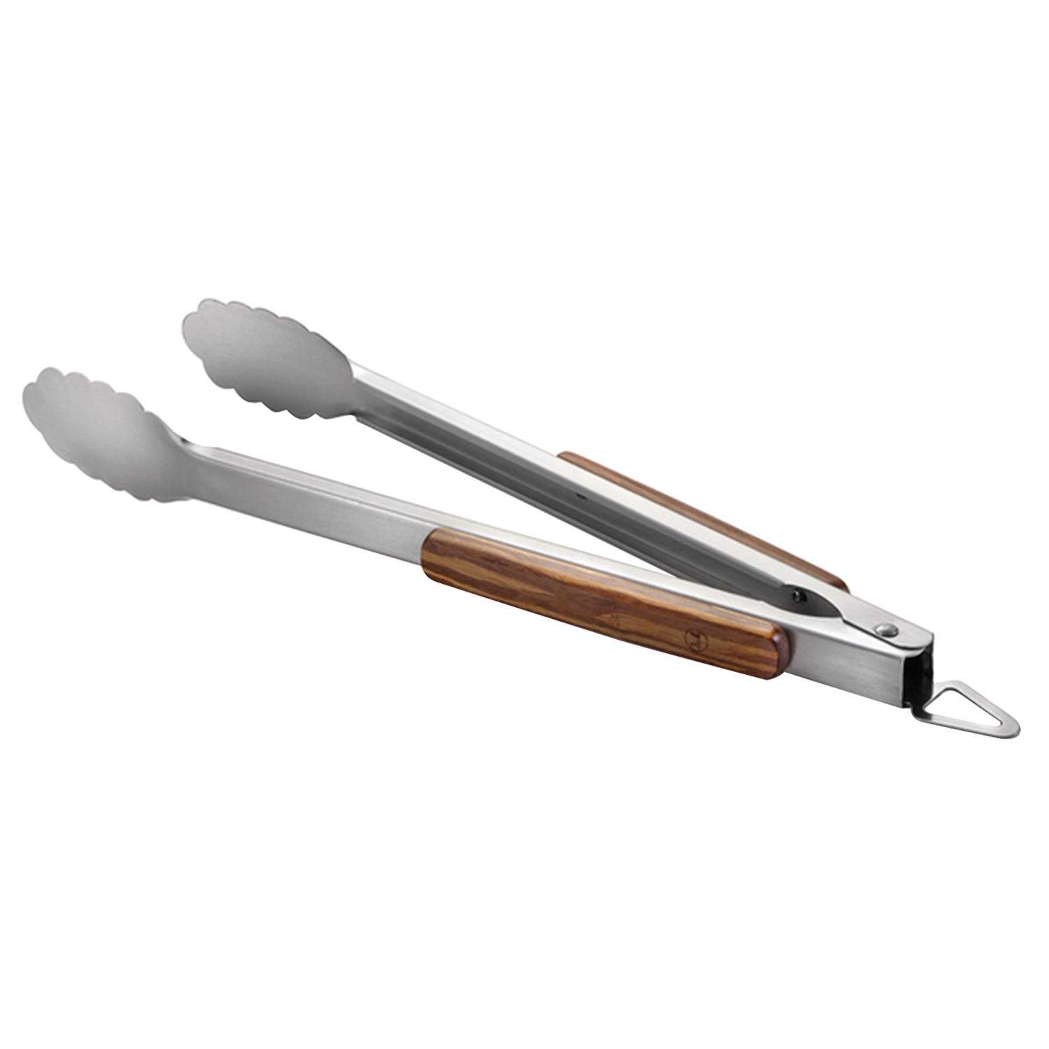 Outset Verde Grande Stainless Steel Brown/Silver Grill Tongs 1 pc - Ace ...