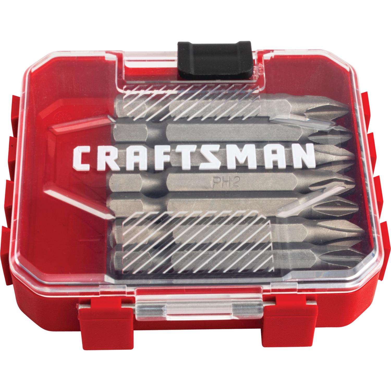 CRAFTSMAN Phillips #2 in. X 2 in. L Drill and Driver Bit Set High Speed ...