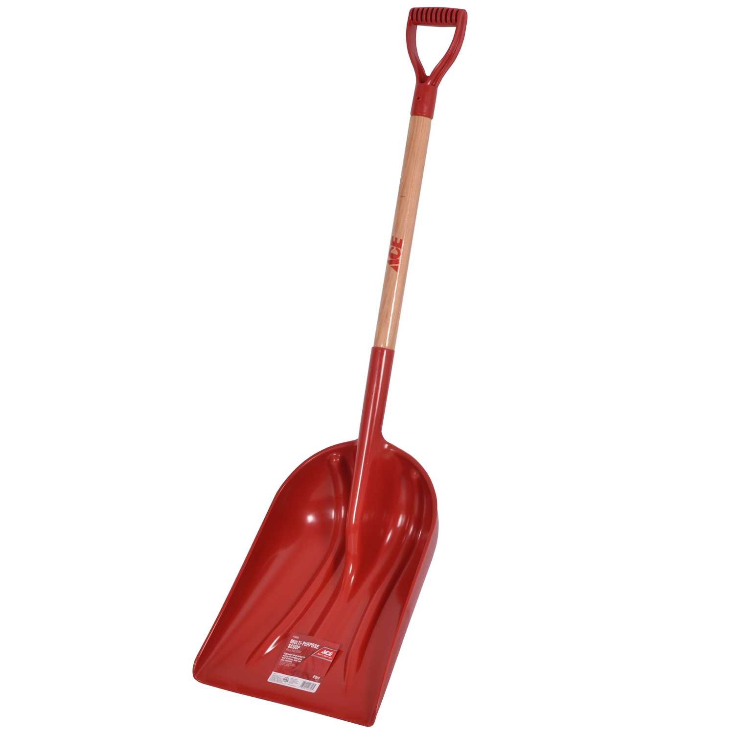 Ace Red 46 in. L x 14-1/4 in. W Grain Scoop Poly - Ace Hardware