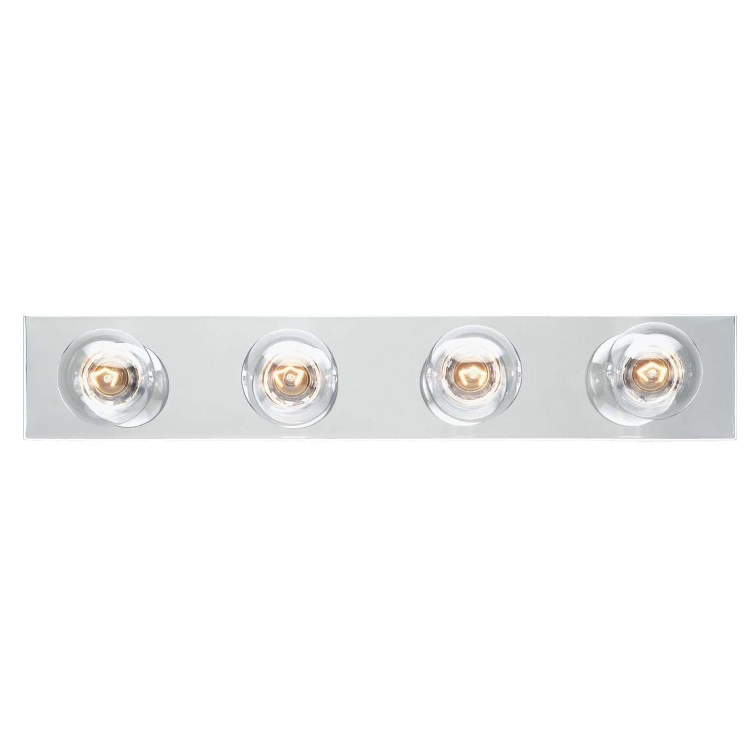 Westinghouse Chrome Silver 4 lights Incandescent Bathroom Bar Fixture ...