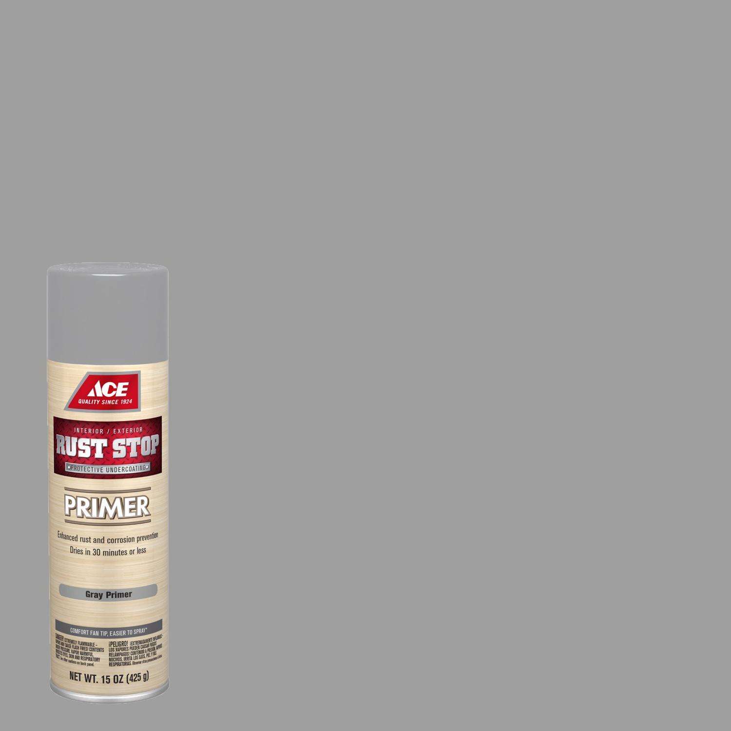 Ace Rust Stop Gray Spray Primer 15 oz - Ace Hardware