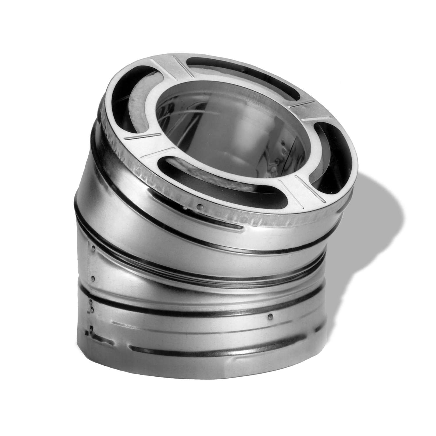 DuraVent DuraPlus 6 in. D X 6 in. D 15 deg Aluminum/Galvanized Steel ...