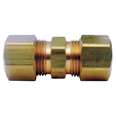 5/8 in. Compression X 5/8 in. D Compression Yellow Brass Union - Ace ...