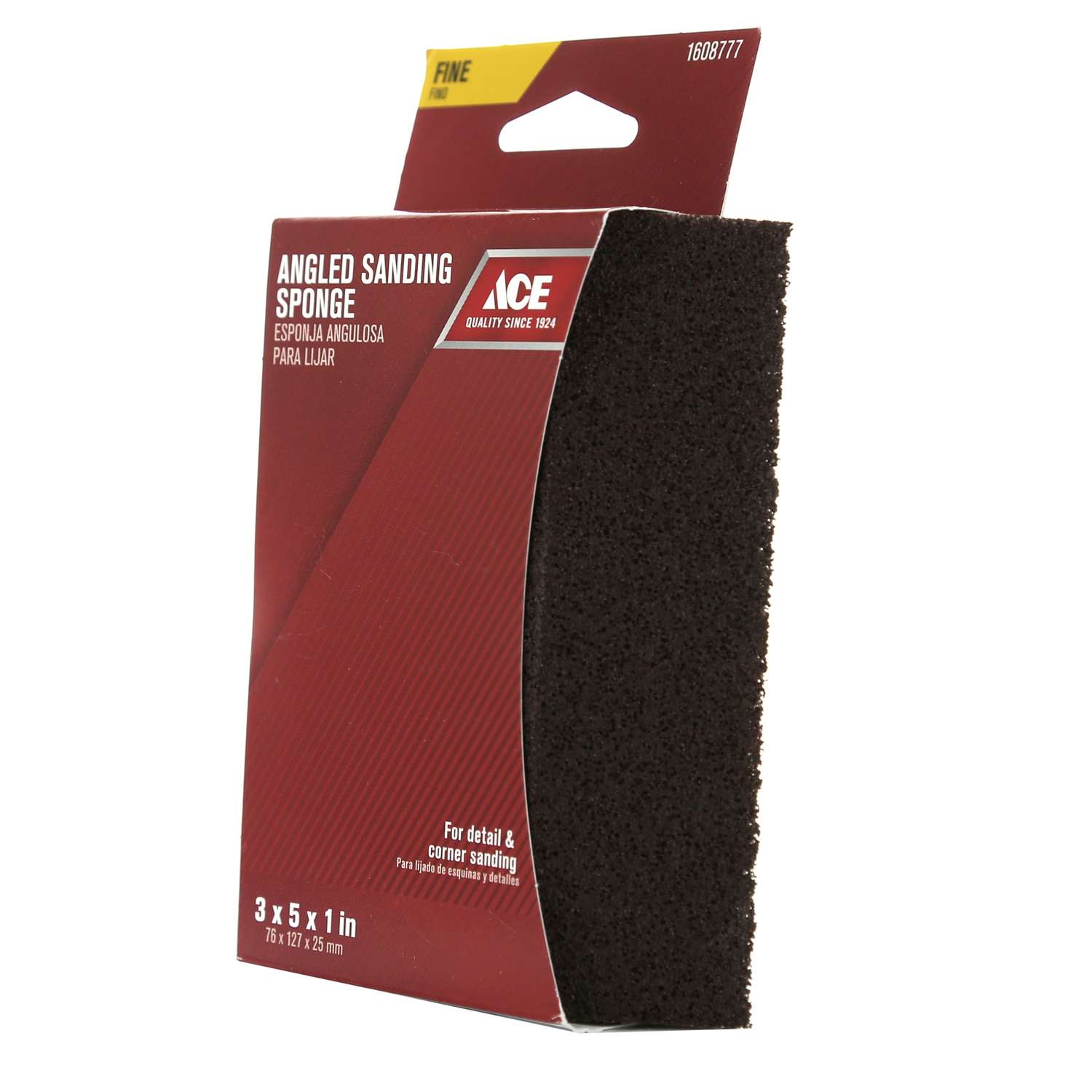 Ace 5 in. L X 3 in. W 120 Grit Fine Sanding Sponge - Ace Hardware