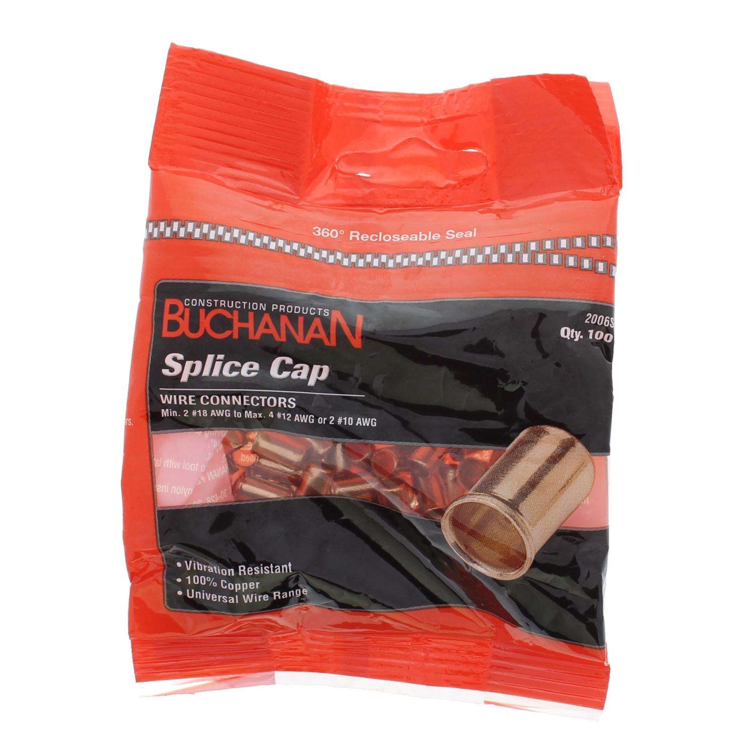 Buchanan 18-10 AWG Insulated Splice Caps Copper 100 pk - Ace Hardware