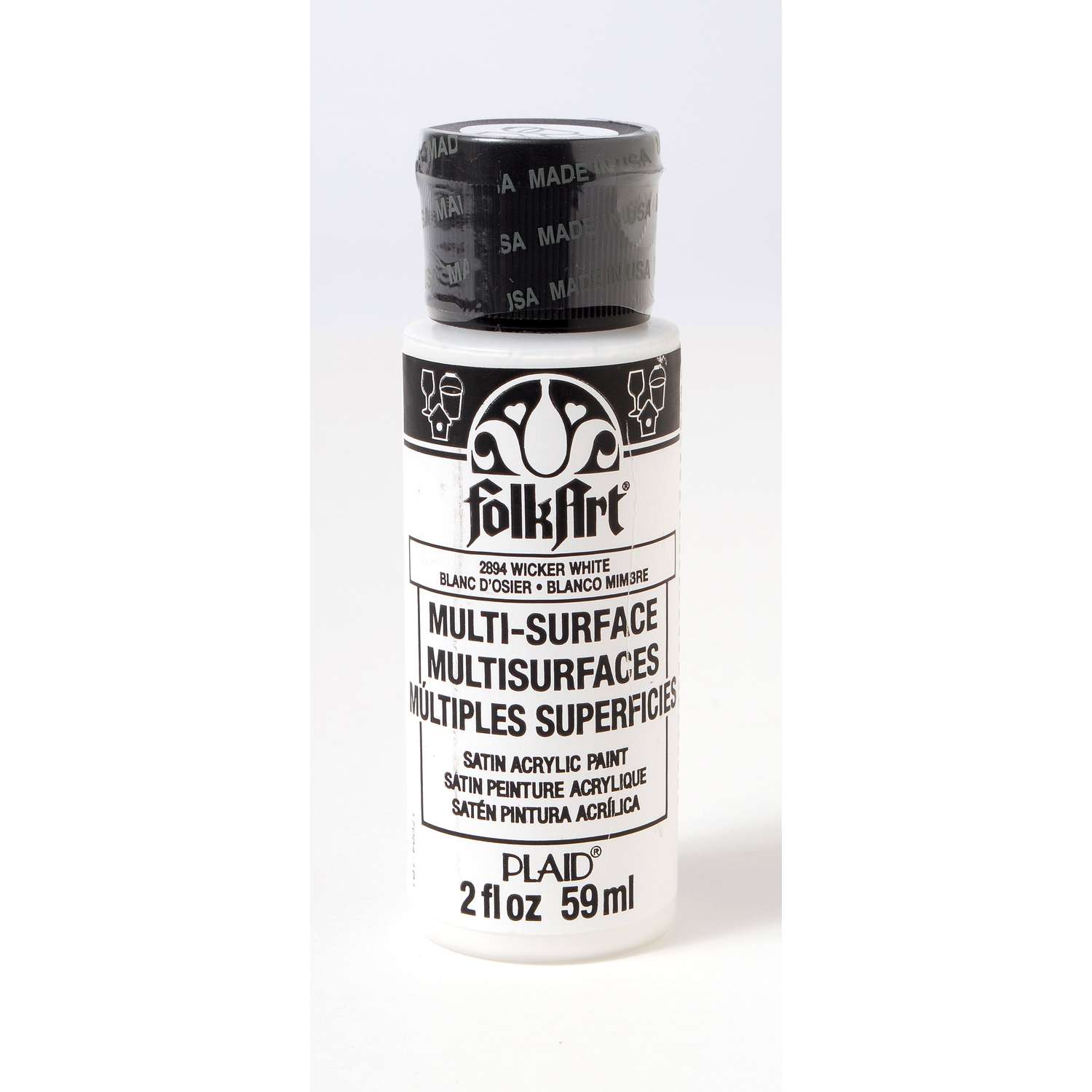Plaid FolkArt Satin Wicker White Hobby Paint 2 oz Mfr# 2894 - Ace Hardware