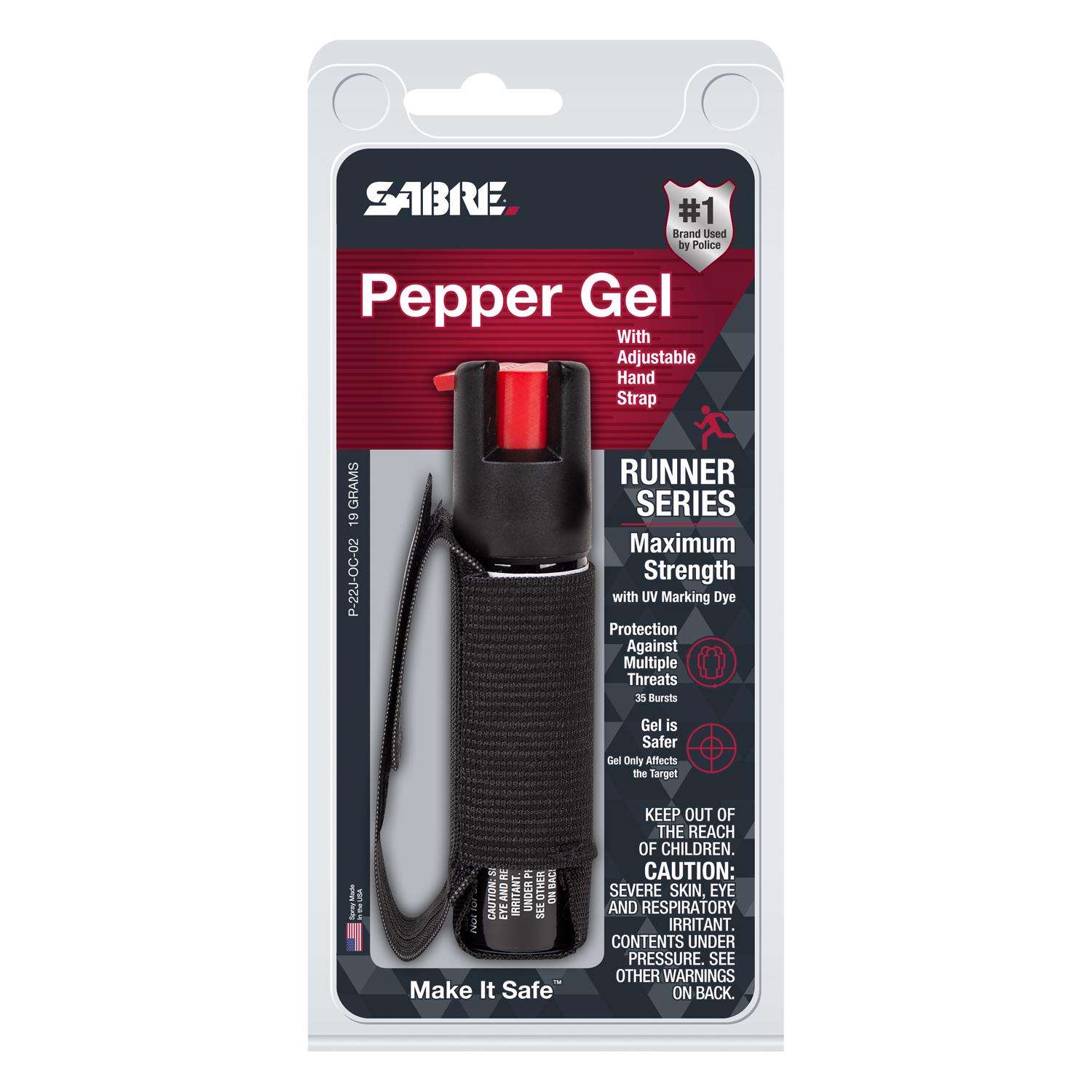 Sabre Runner Black Plastic Pepper Spray Mfr# P-22J-OC-02 - Ace Hardware