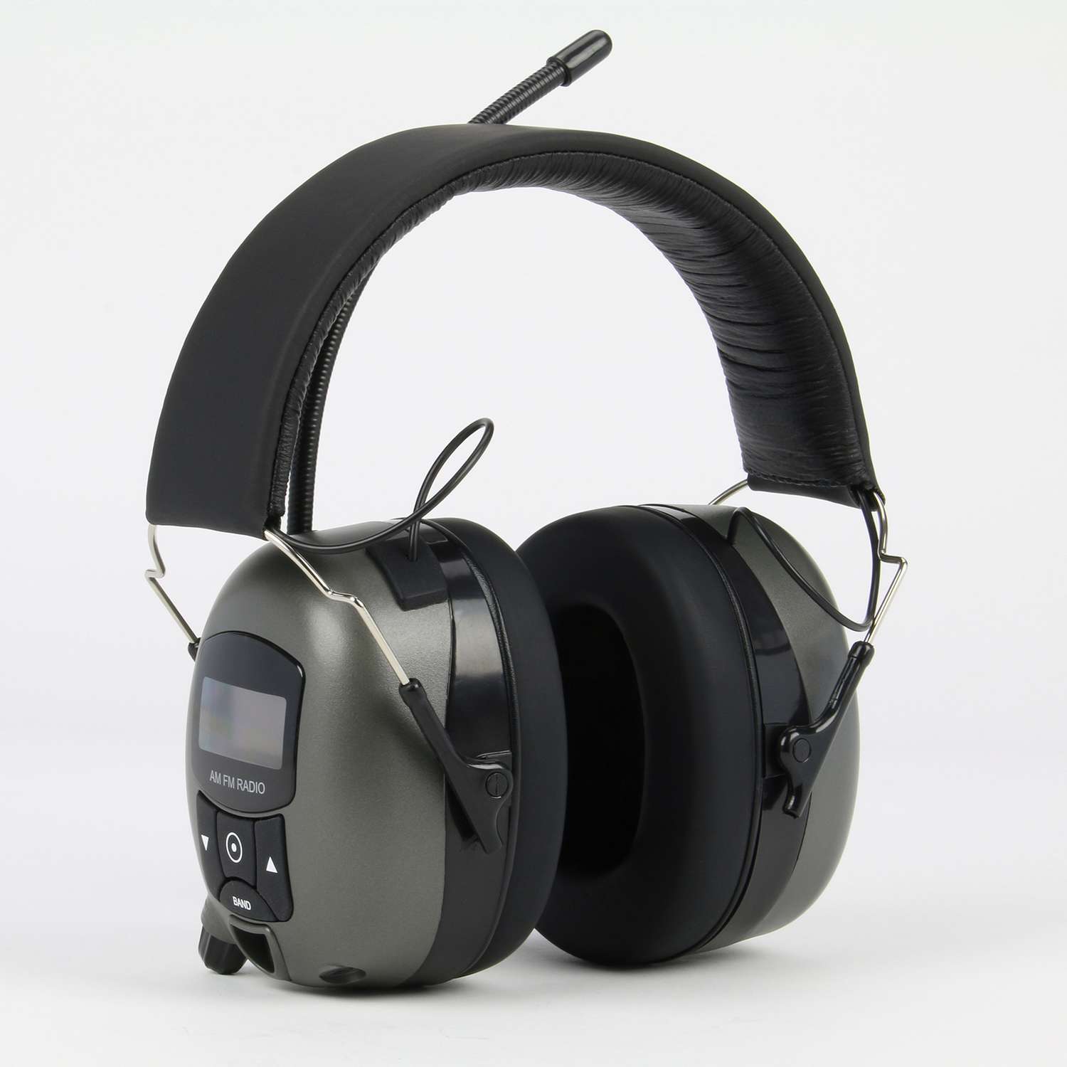 Safety Works 24 dB Digital Ear Muffs with AM/FM Radio Black 1 pair ...