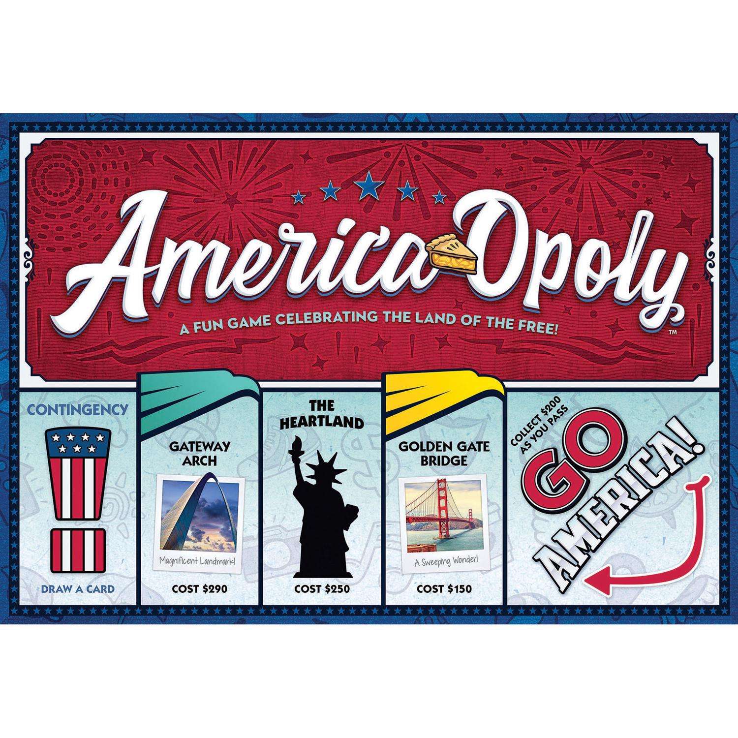 Late for the Sky America Opoly Board Game Multicolored - Ace Hardware