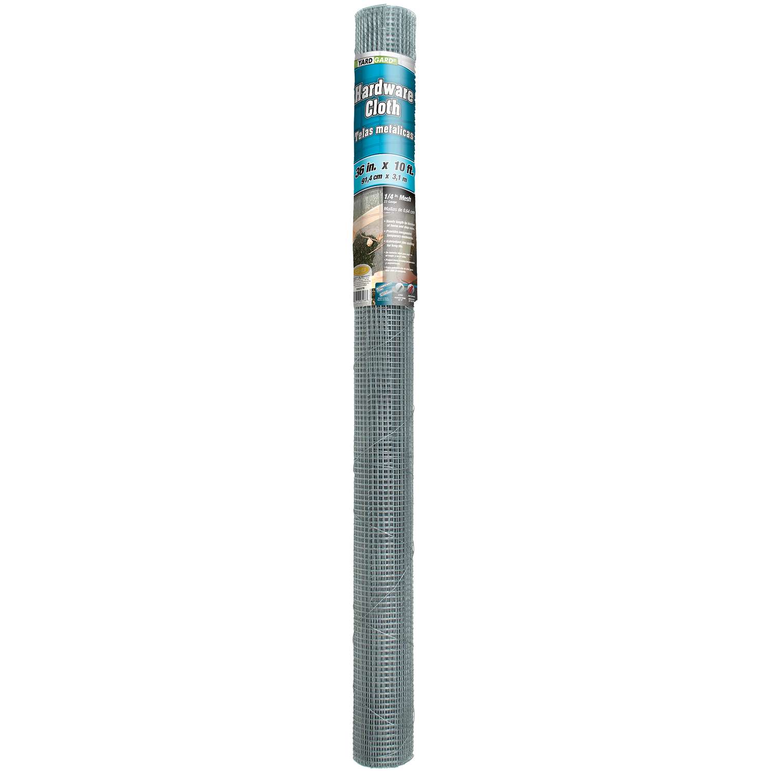 YardGard 36 in. H X 120 ft. L Galvanized Steel Hardware Cloth 1/4 in ...