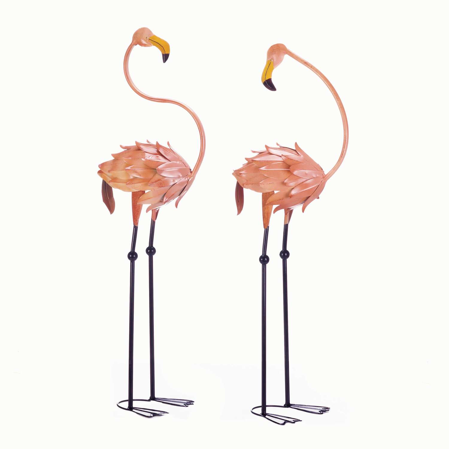 Summerfield Terrace Iron Pink 41 in. Duo Flamingos Statuary Mfr ...
