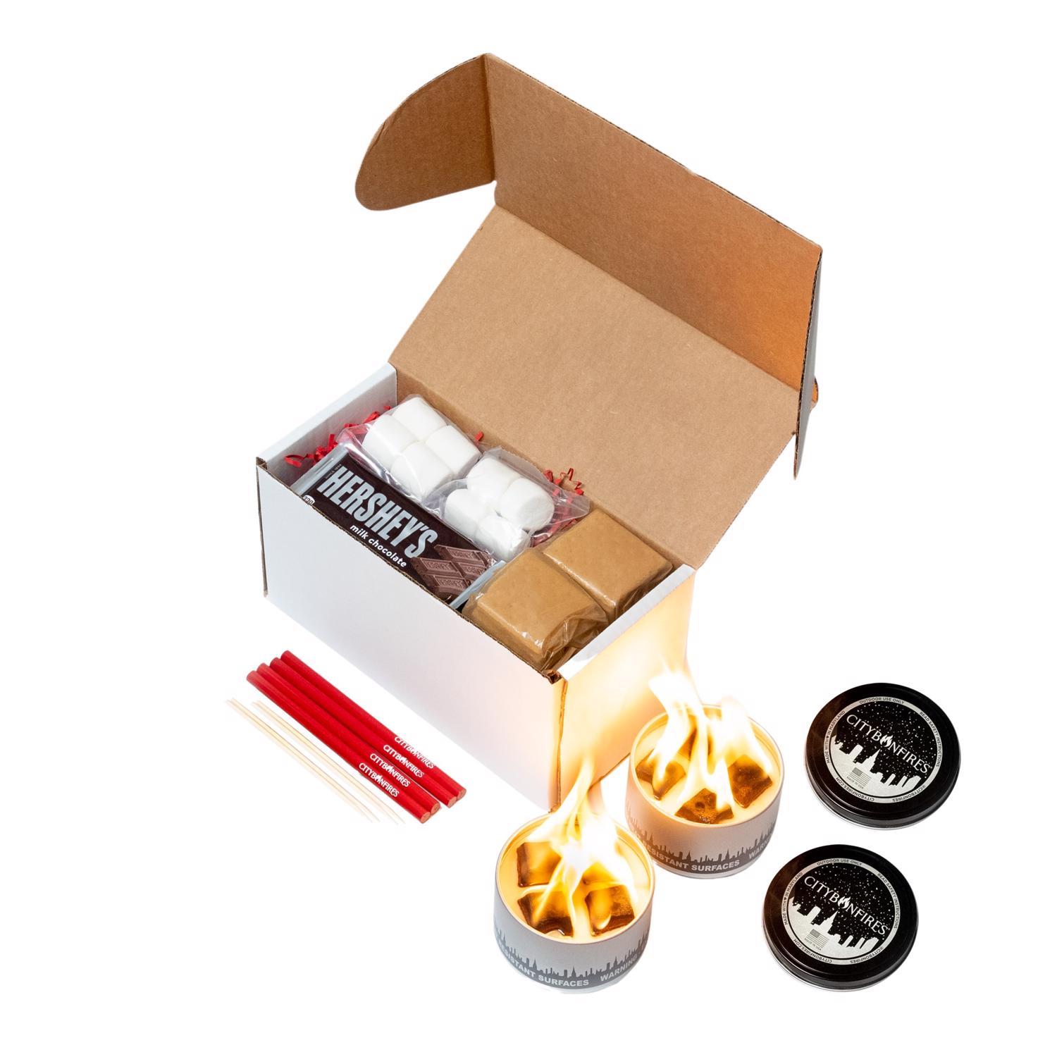 City Bonfires 4 in. W Round Wax Smores Pack – Sansujyuku
