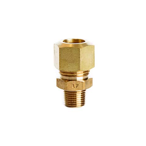 ATC 3/8 in. Compression 1/8 in. D MPT Brass Connector - Ace Hardware