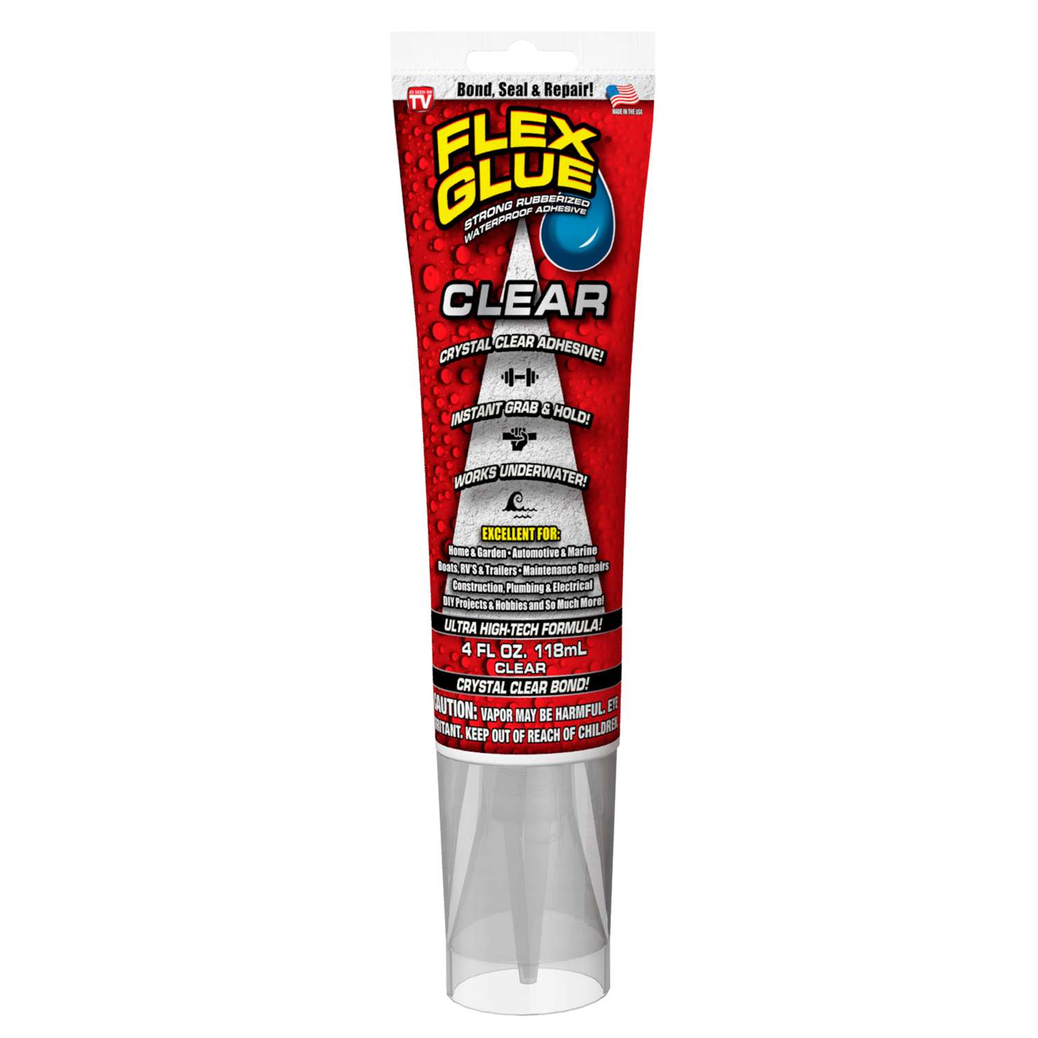 FLEX SEAL Family of Products FLEX GLUE Clear Rubberized Waterproof ...