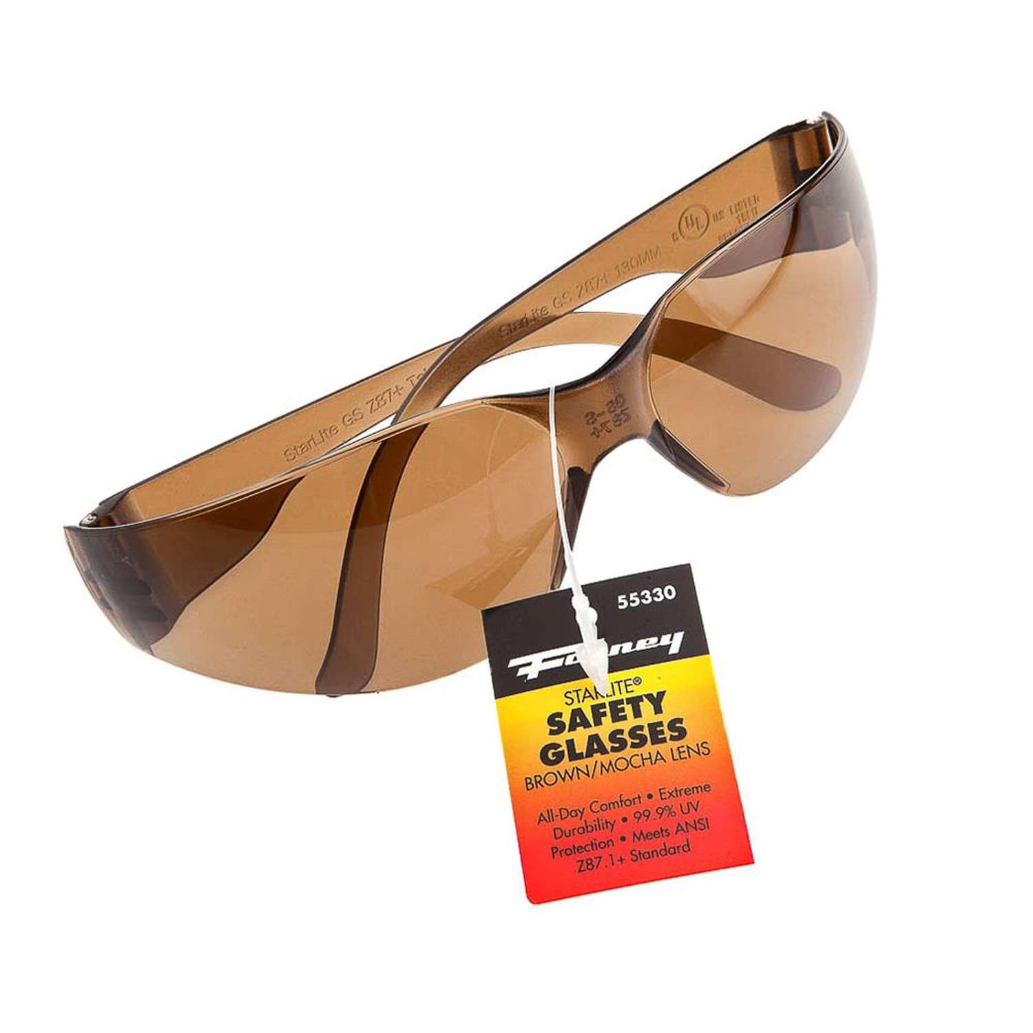 Forney Starlite Compact Safety Glasses Brown 1 pc - Ace Hardware