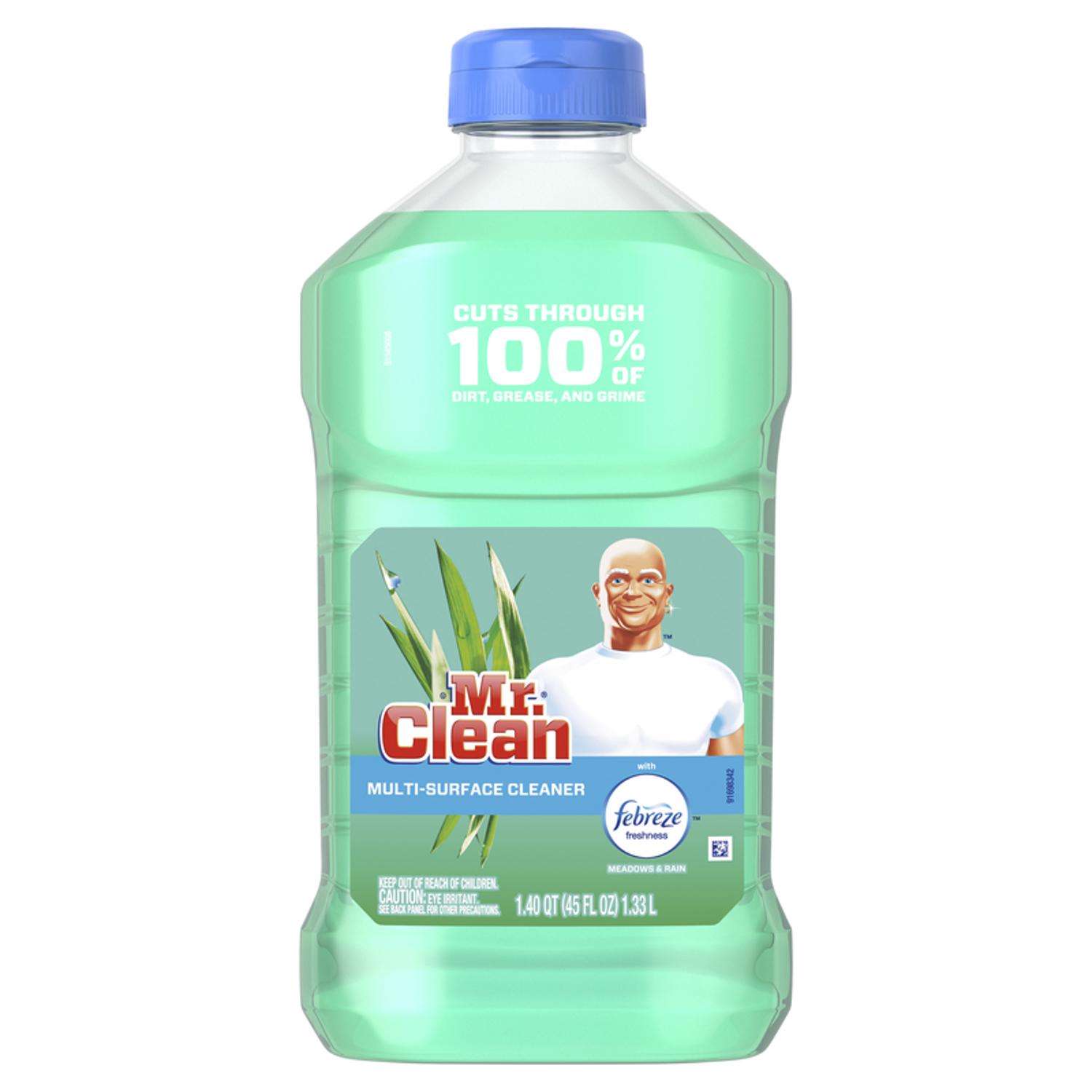 Mr. Clean Meadows and Rain Scent Multi-Surface Cleaner Liquid 45 oz ...