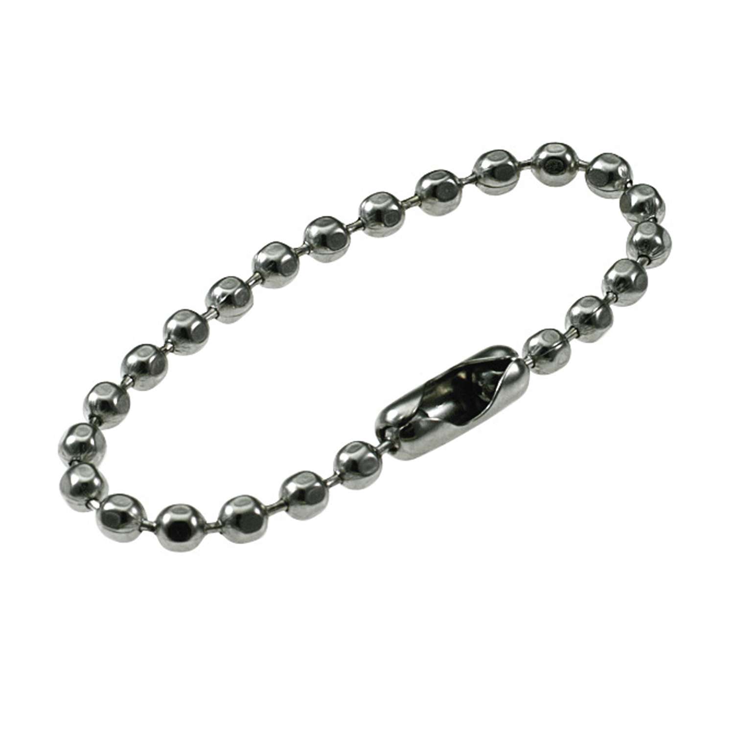 Lucky Line 4-1/2 in. D Nickel-Plated Steel Silver Ball Chain - Ace Hardware
