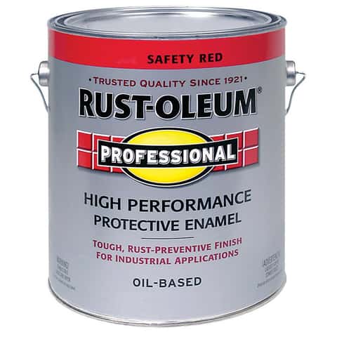 Rust-Oleum Professional Indoor and Outdoor Gloss Safety Red Oil-Based ...