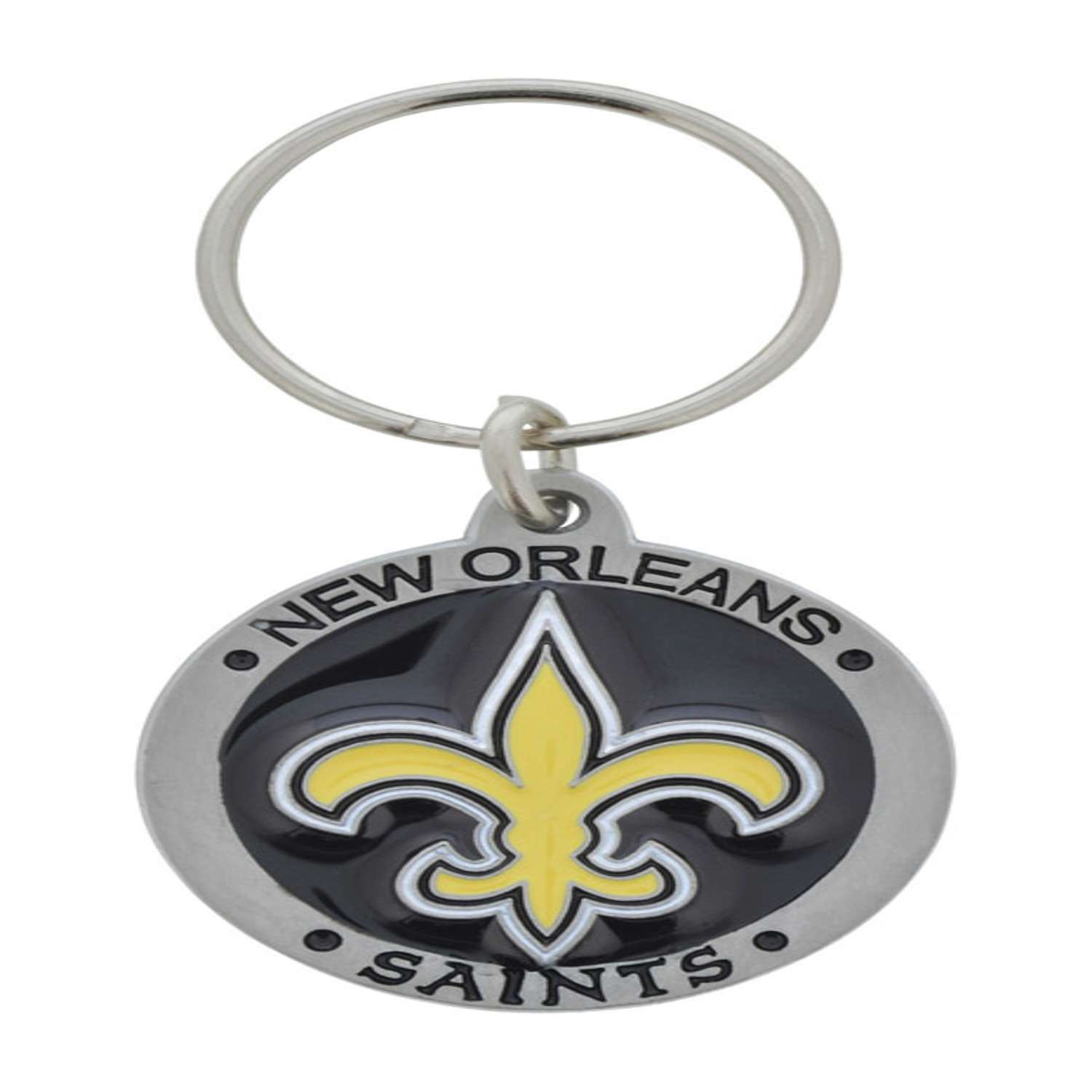 Hillman New Orleans Saints Metal Silver Decorative Key Chain - Ace Hardware