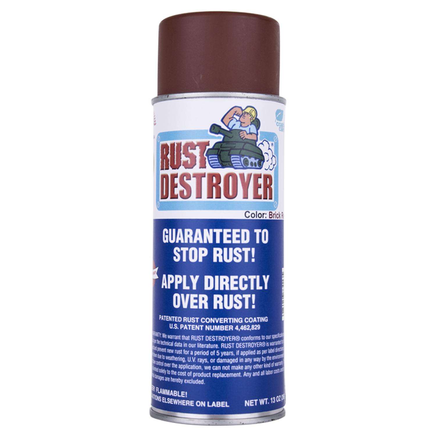 Rust Destroyer Indoor and Outdoor Matte Red Oil-Based Alkyd-Based Rust ...