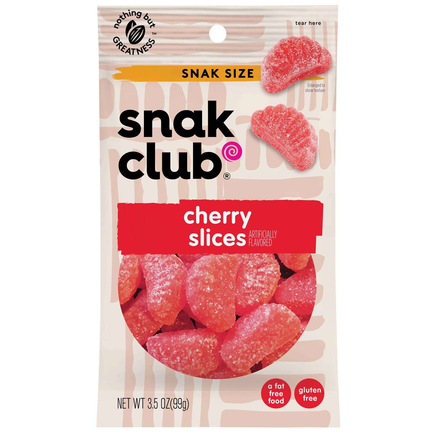 Snak Club Cherry Slices Gummi Candy 3.5 oz Bagged - Ace Hardware