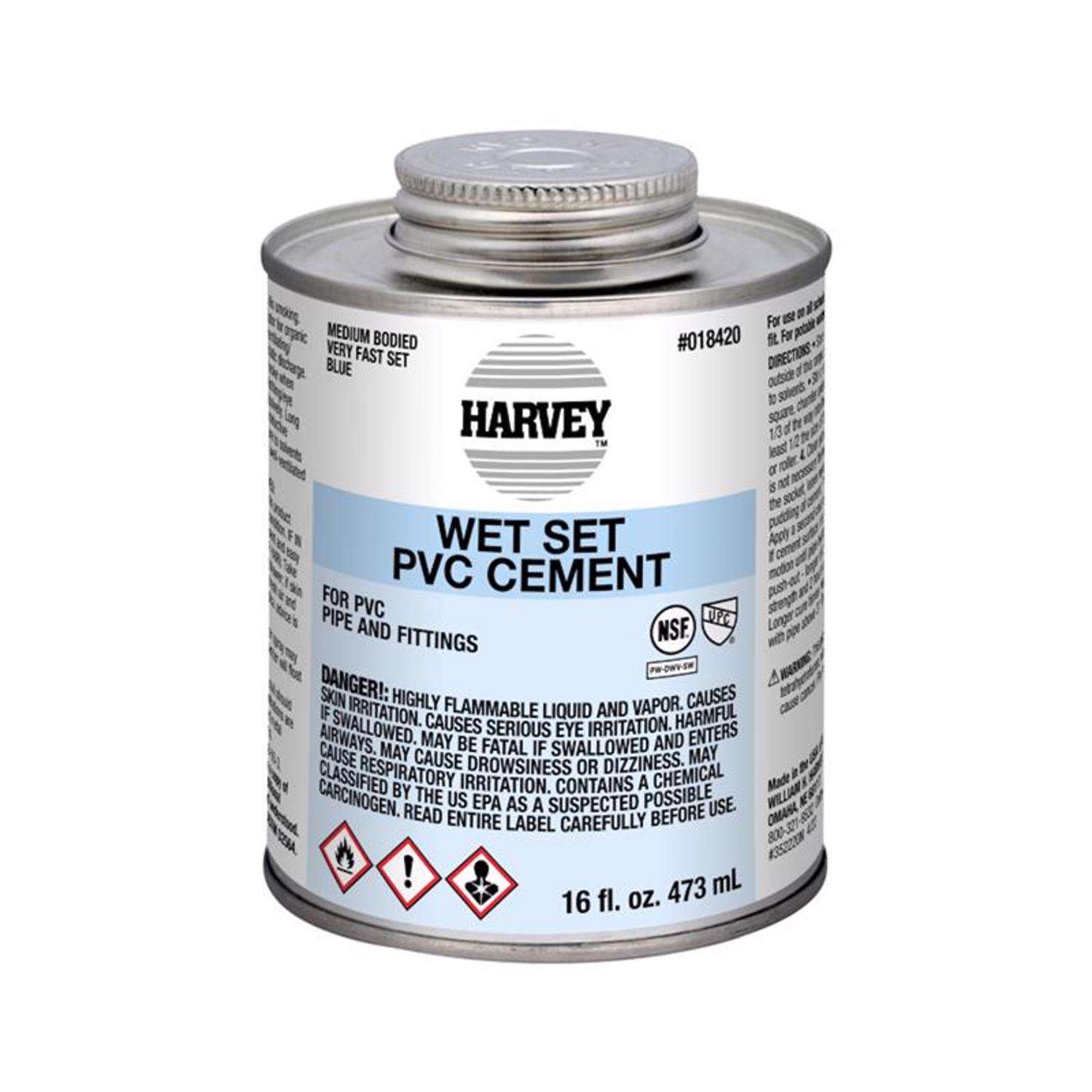 Oatey Harvey Blue Cement For PVC 16 oz - Ace Hardware