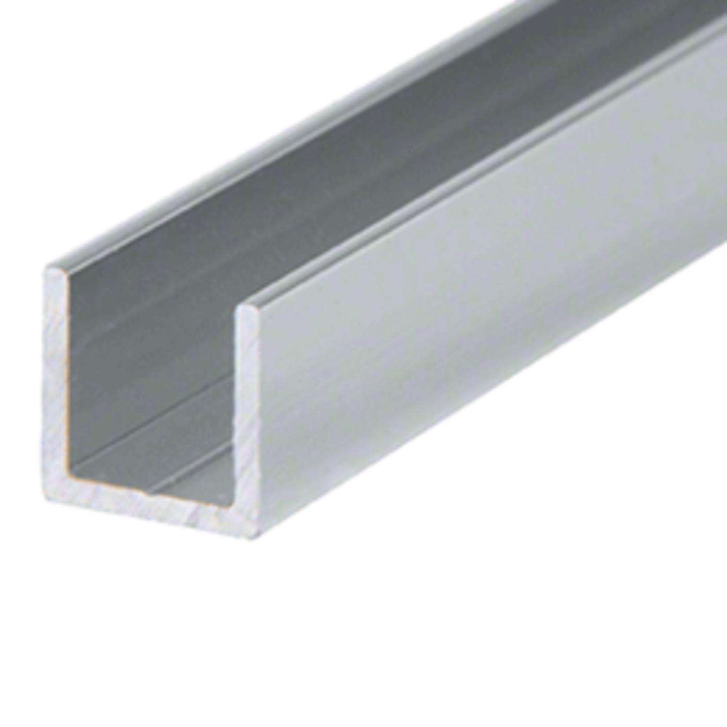Randall 1/16 in. X 1/2 in. W X 48 in. L Anodized Aluminum Trim Channel ...